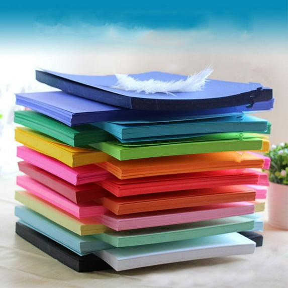 Vibrant Color A4 Origami Paper - 300 Sheets, 10 Assorted Colors - Acid ...