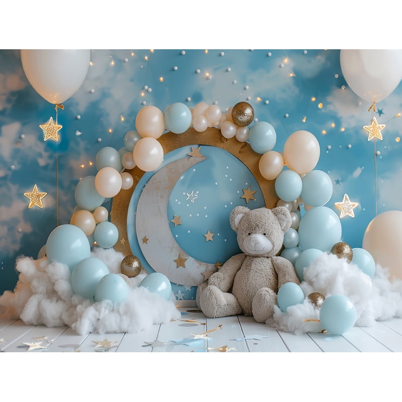 Vibrant Colored Balloons Birthday Party Photography Backdrops Props ...