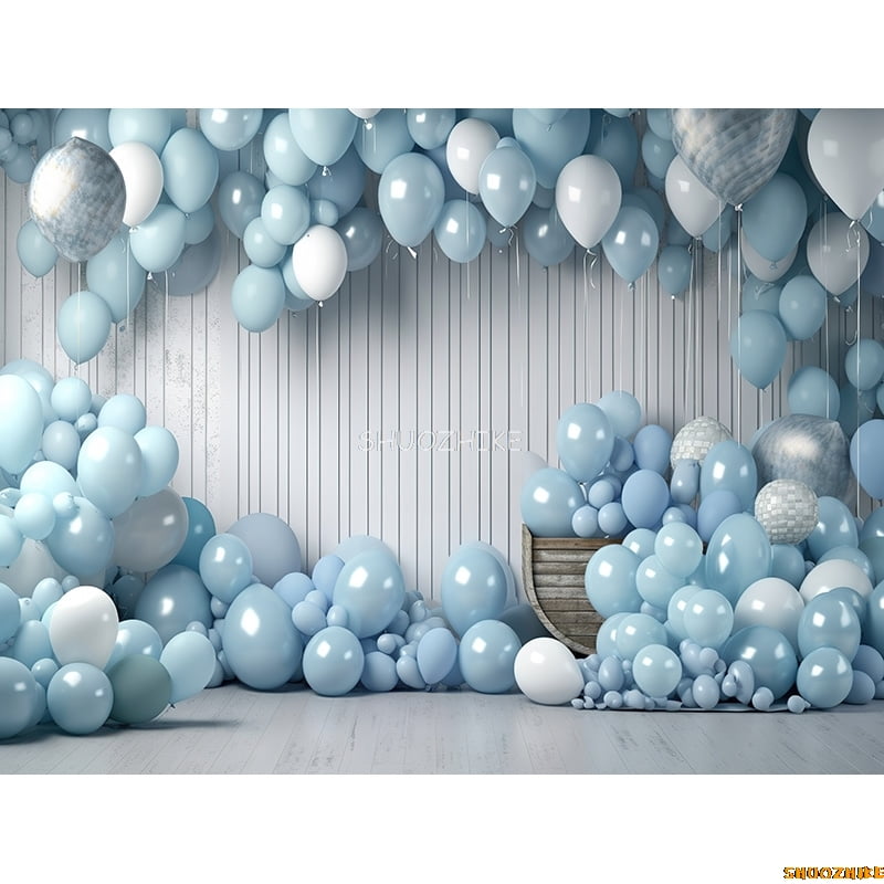 Vibrant Colored Balloons Birthday Party Photography Backdrops Props ...
