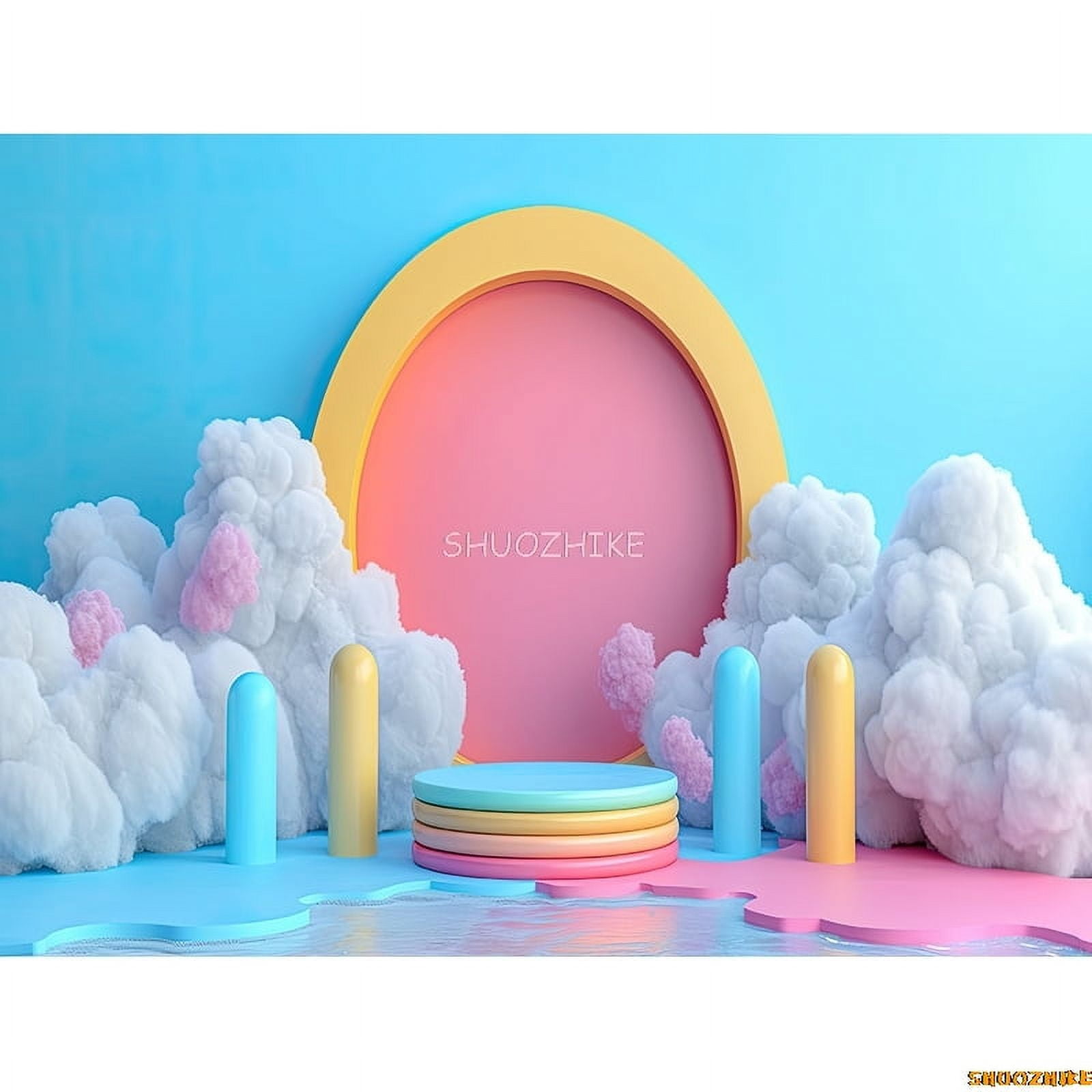 Vibrant Colored Balloons Birthday Party Photography Backdrops Props ...