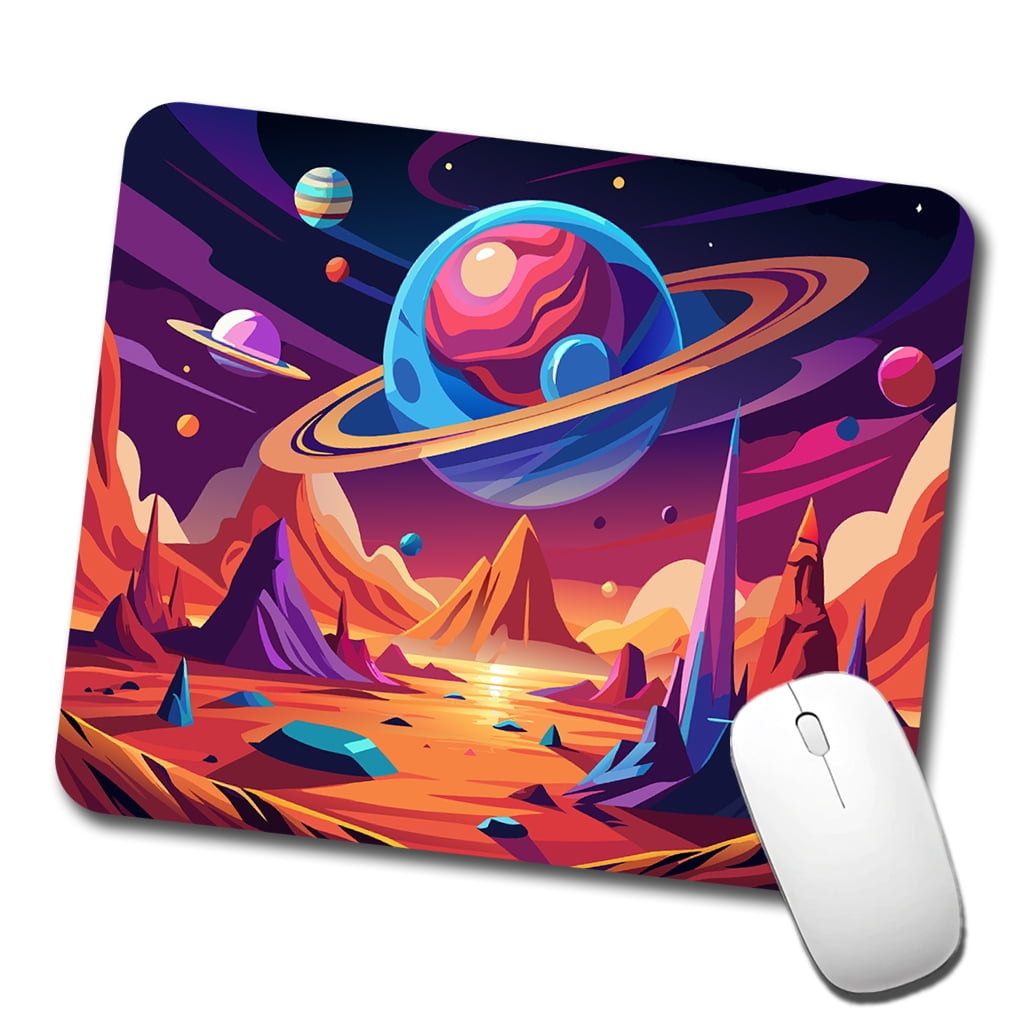Vibrant Colored Sci-fi Hostile Alien Planet Mouse Pad Low Profile ...