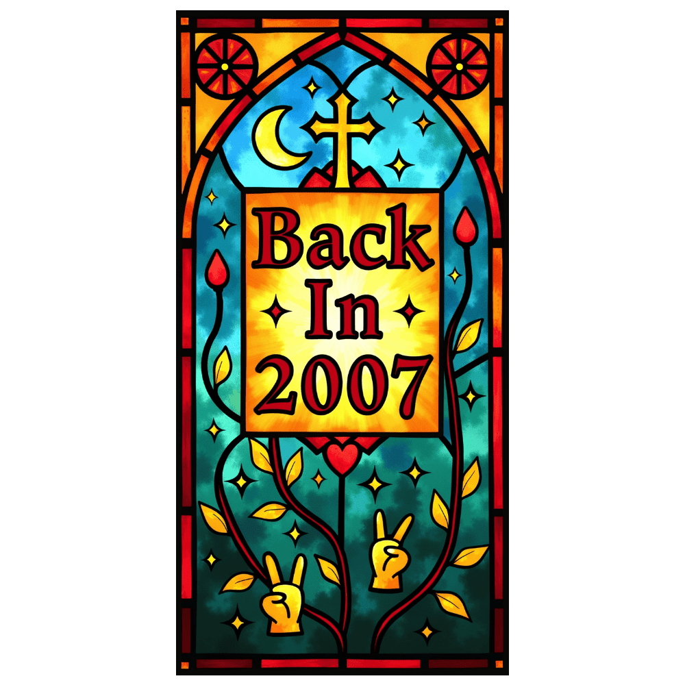 Vibrant Colorful Backdrop Banner with Retro 2007 Theme Party ...