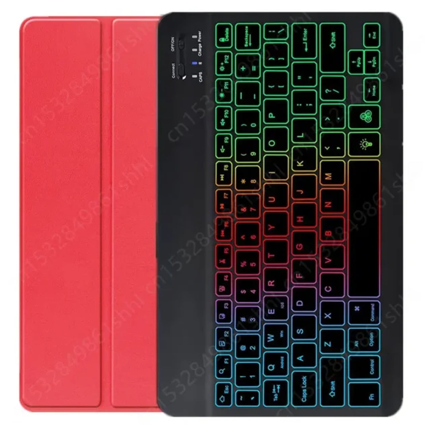 Vibrant Colorful Rainbow Backlit Keyboard Case with Premium Russian ...