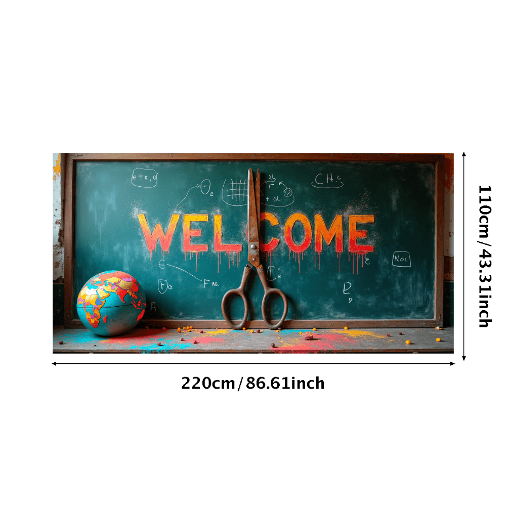 Vibrant Colorful Welcome Banner Background Backdrop Party Decorations ...