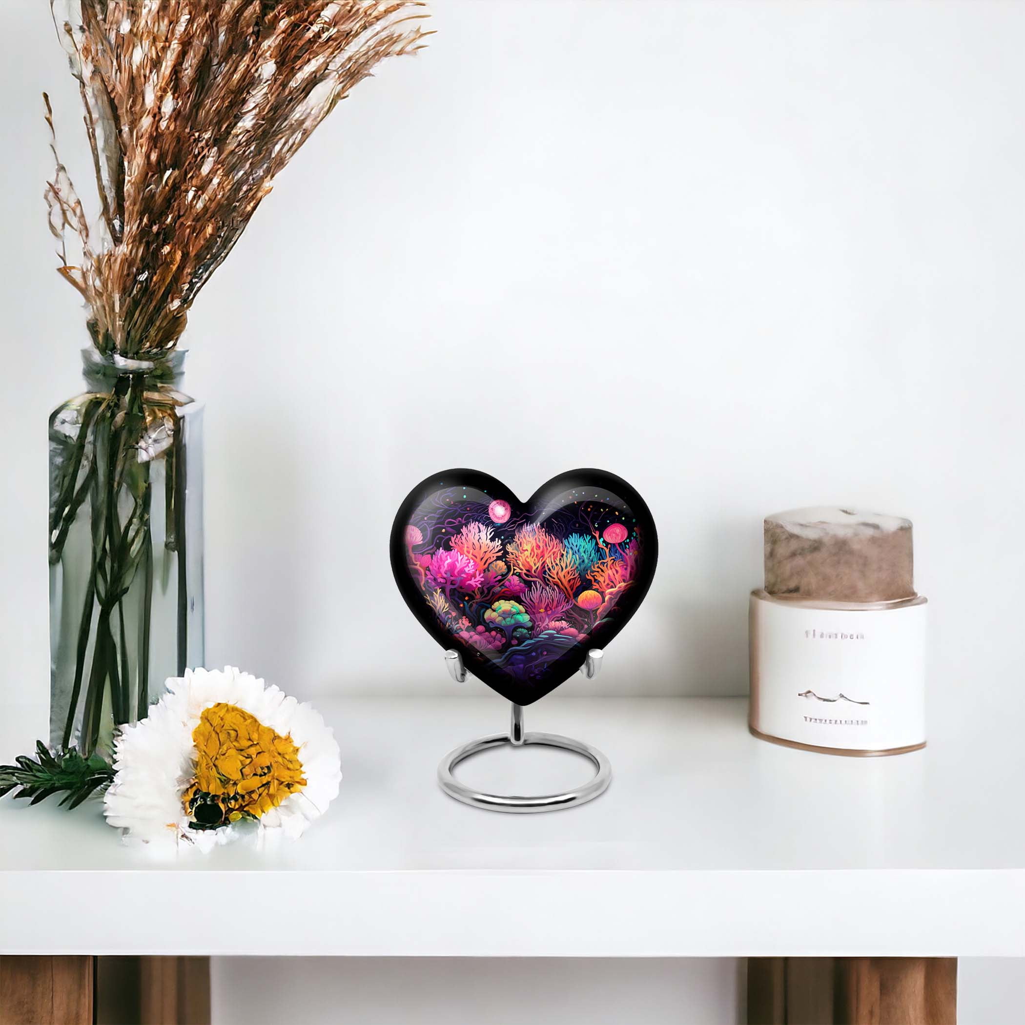 Vibrant Coral Reef Ecosystem Burial Urns For Human Ashes, Urn For Ashes ...