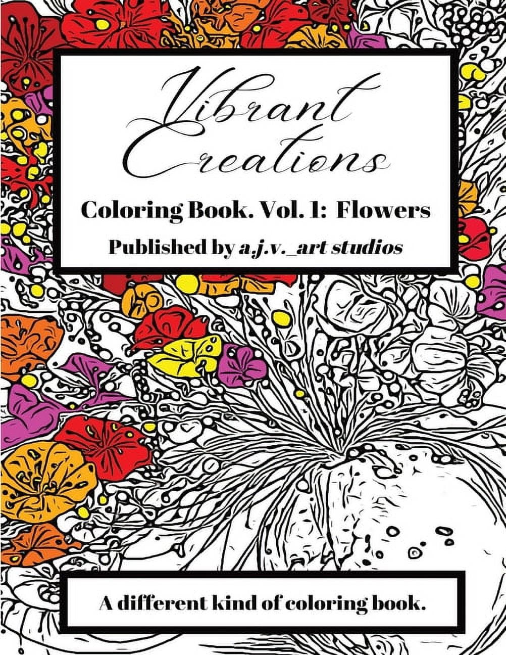 Vibrant Creations: Coloring Book, (Paperback) - Walmart.com