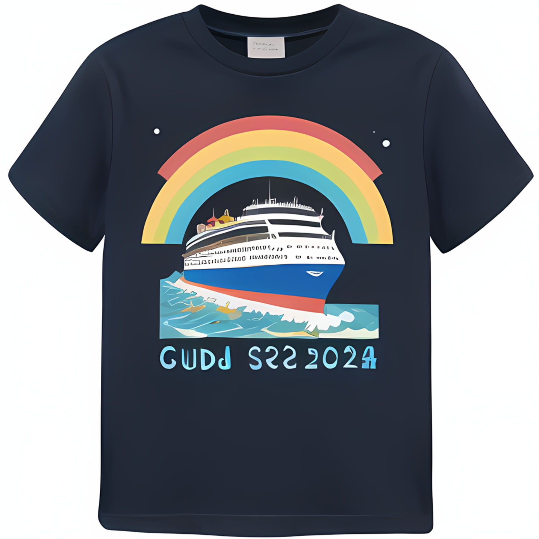 Vibrant Cruise Ship T-Shirt with & Waves GUDJ S22 2024 - Walmart.com