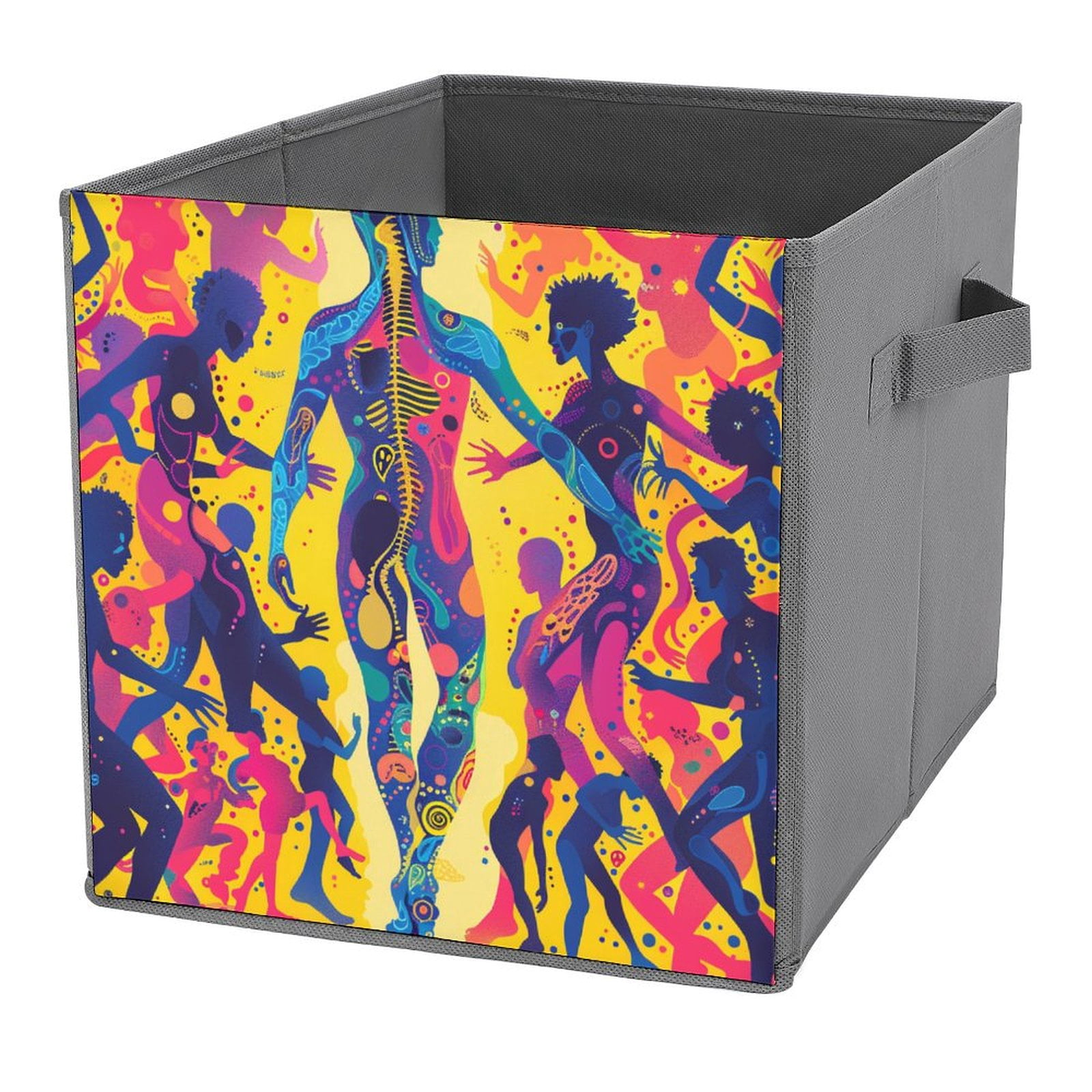 Vibrant Dance3Storage Box With Easy Carry Handle, Collapsible Storage ...