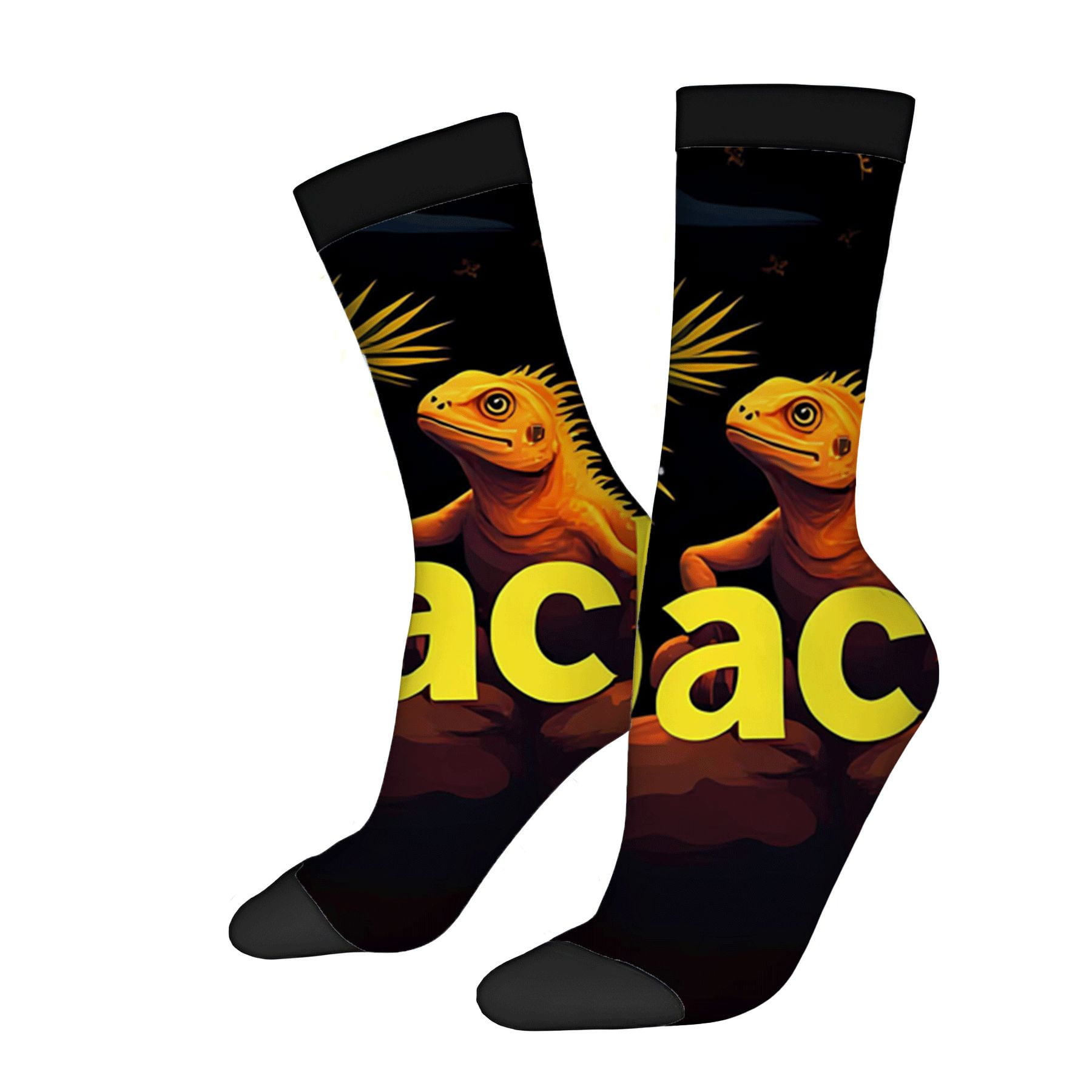 Vibrant Design Socks - 2 Pairs of Unisex Trendy Socks with Bold ' acac ...