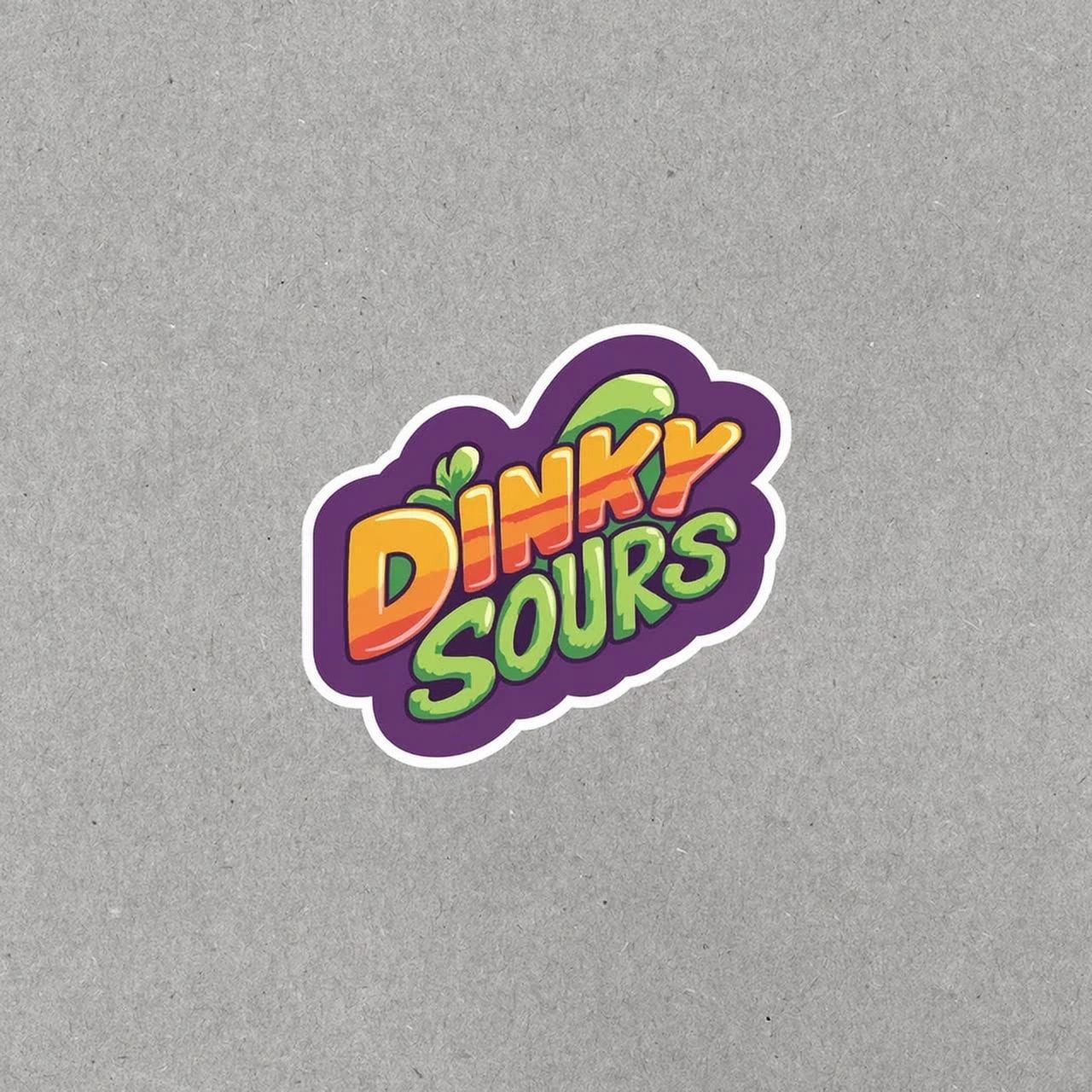 Vibrant Dinky Sours Retro Candy Sticker - Colorful Nostalgic Decalphone ...