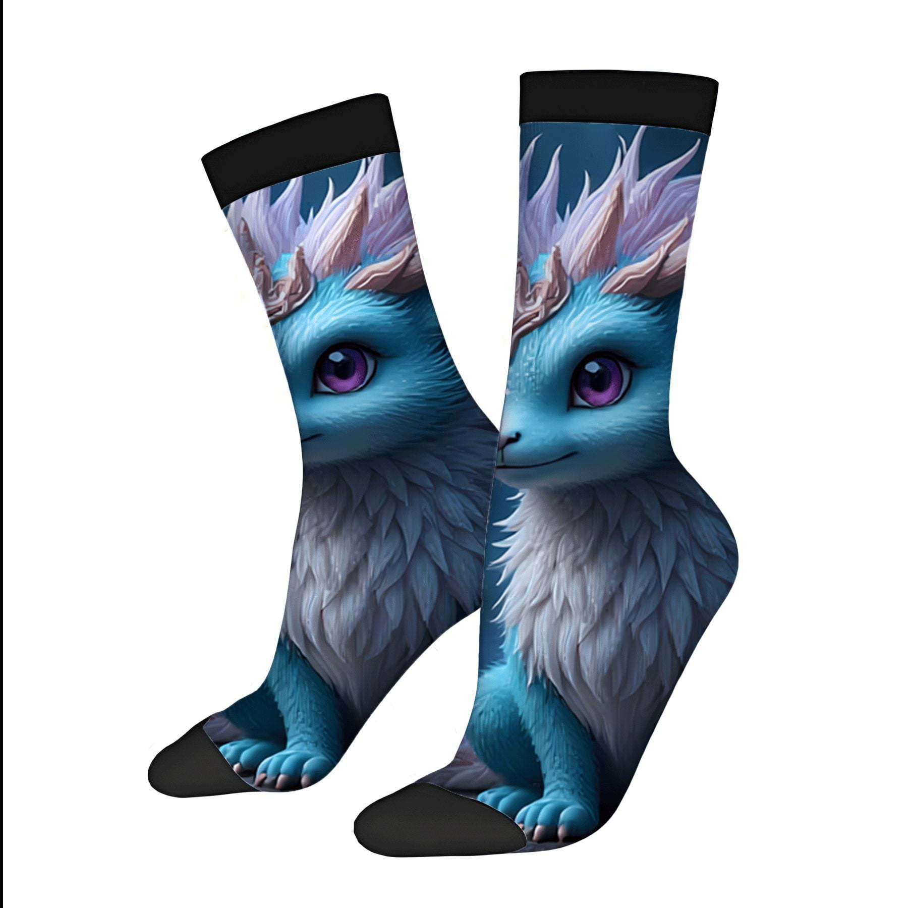 Vibrant Fantasy Socks 2 Pairs of Unisex Trendy Socks with Whimsical ...