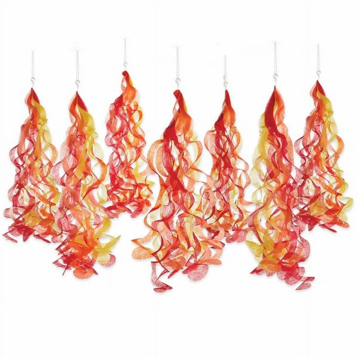 Vibrant First Responders Fire Paper Hanging Decorations - 24" (Pack of ...