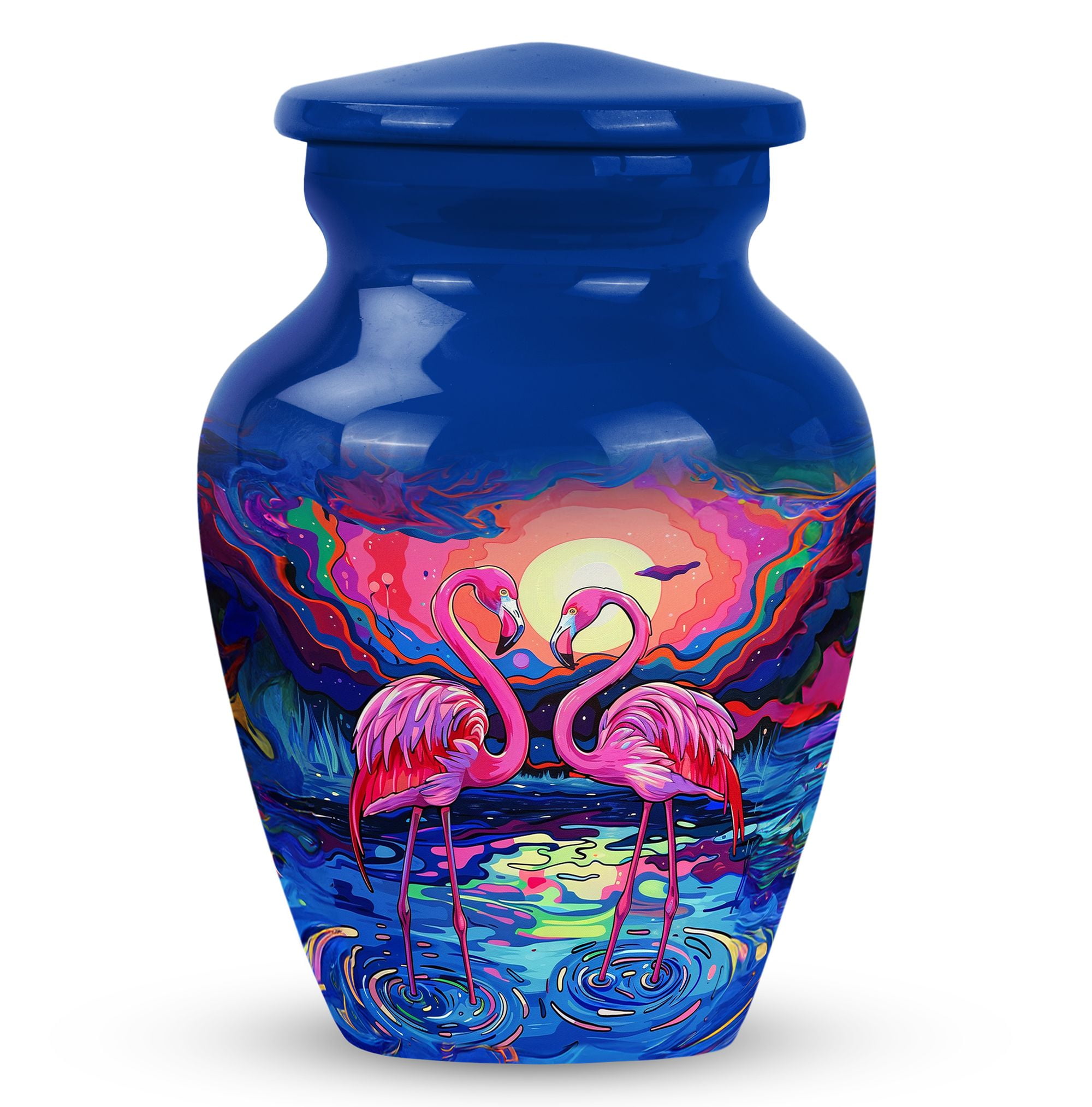 Vibrant Flamingo Fantasy Bird - Small Urns For Human Ashes Adult Male ...