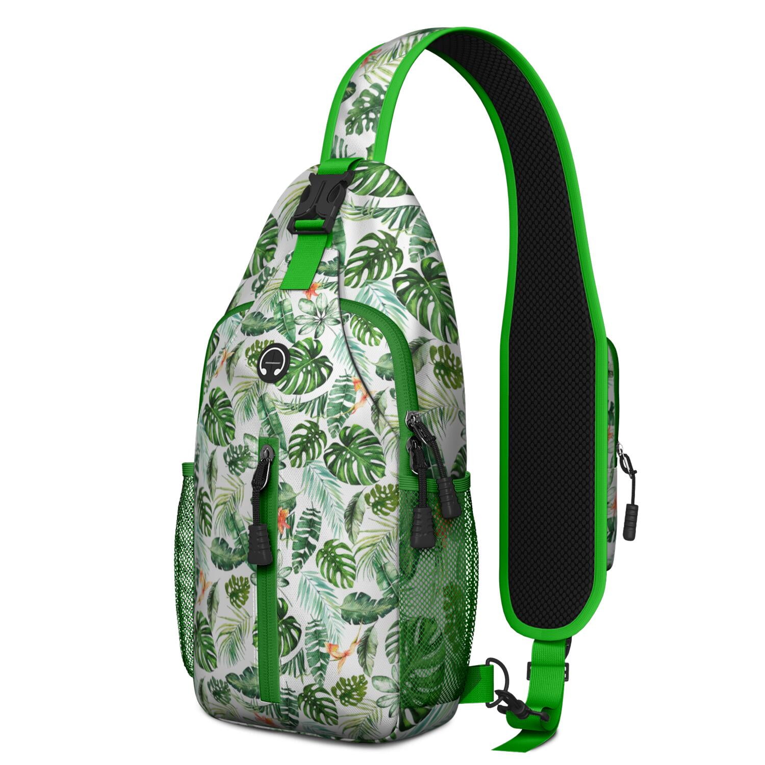 Vibrant Floral Sling Backpack, Lightweight Crossbody Daypack with ...