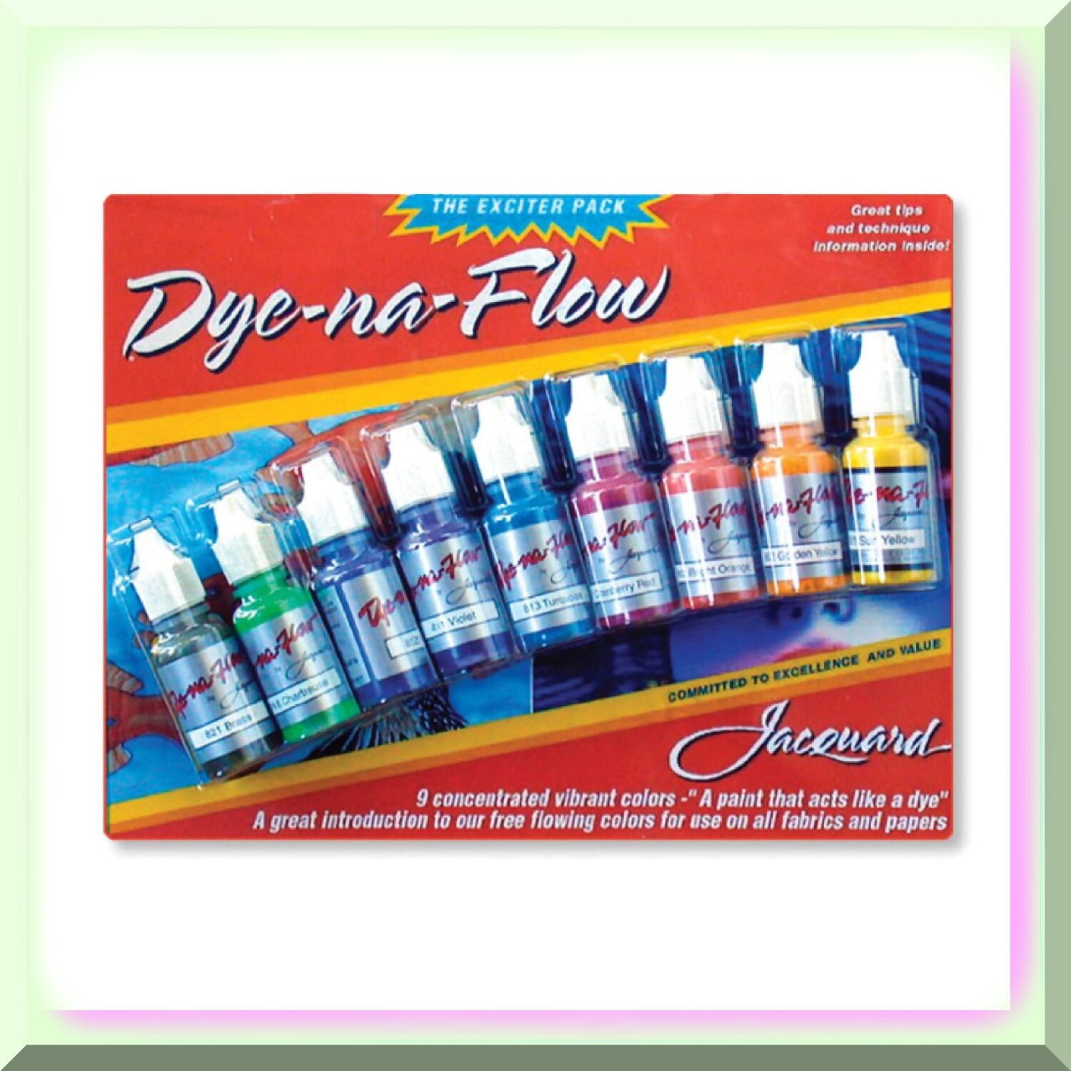 Vibrant Flow 9-Color Dye Pack - Create Stunning Designs with Dye-Na ...