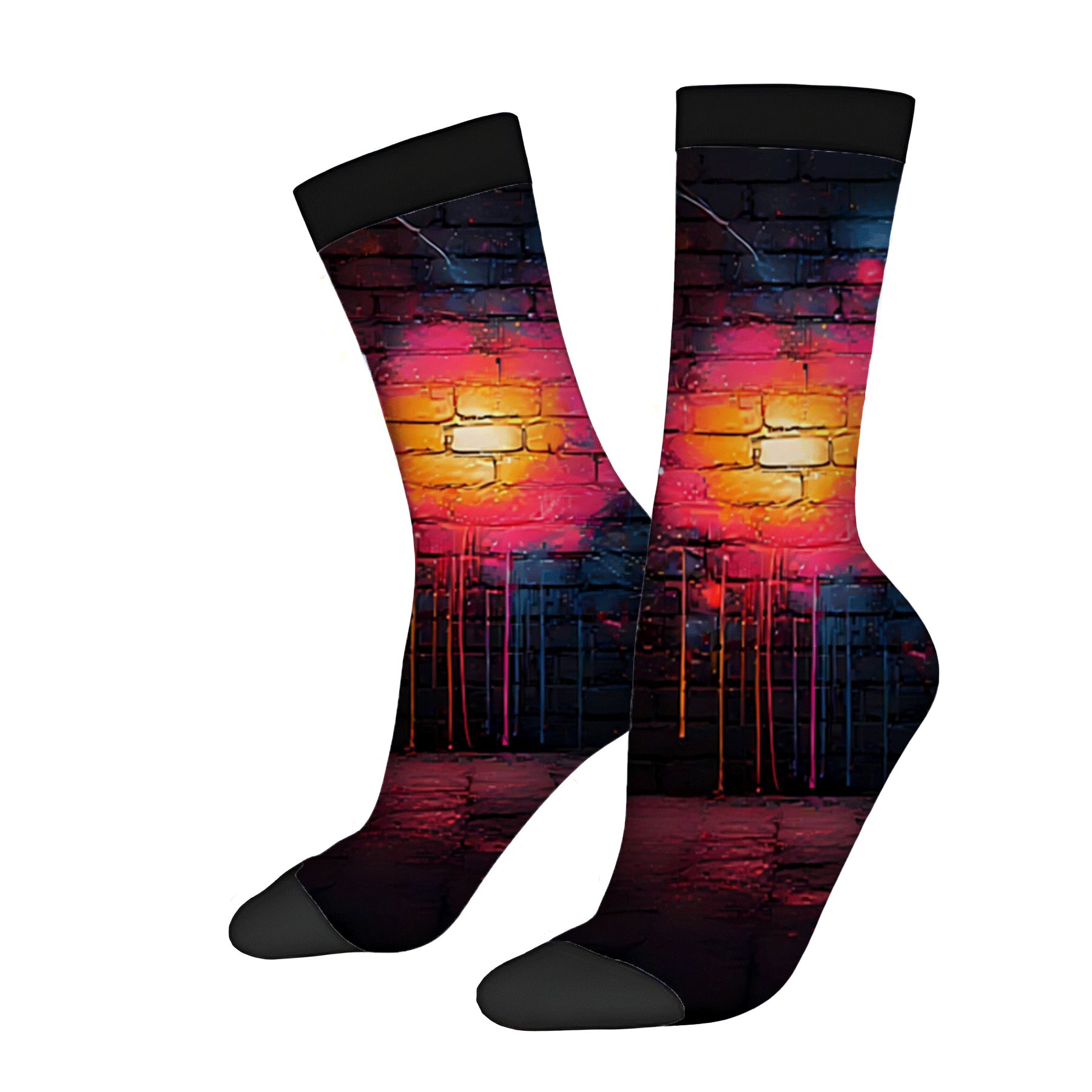 Vibrant Four Seasons Universal Socks - 2 Pairs of Unisex Trendy Socks ...