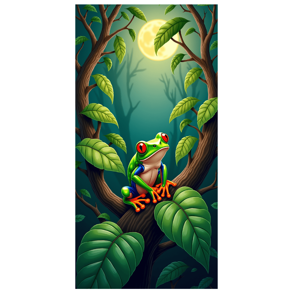 Vibrant Frog Themed Backdrop Banner Nature Inspired Decorations for ...