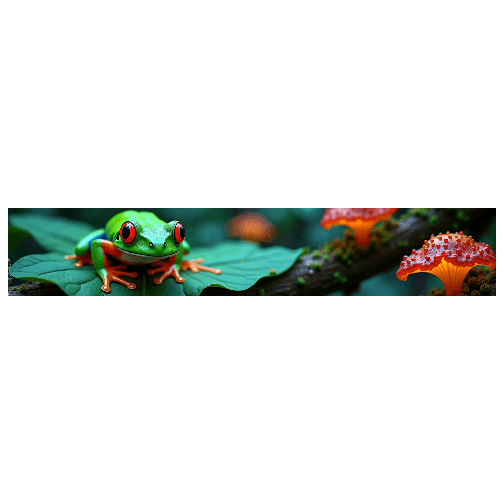 Vibrant Frog Themed Backdrop Banner Nature Inspired Decorations for ...