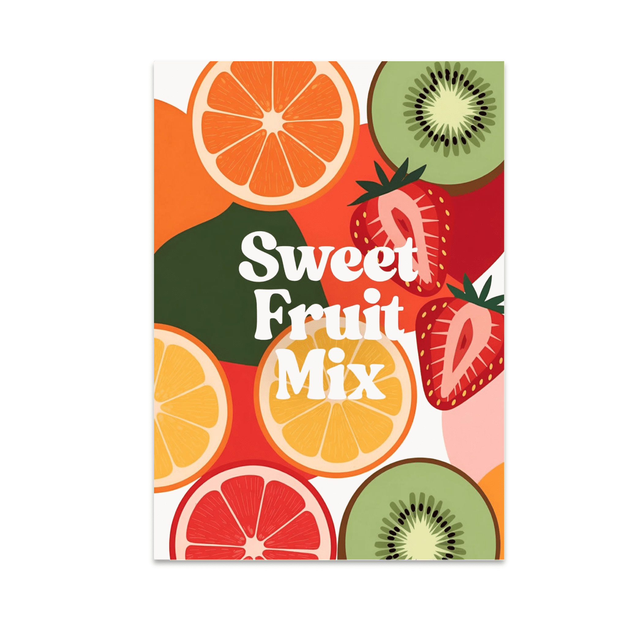 Vibrant Fruit Collage Wall Art - Kitchen Decor Enthusiast - 13x19 ...
