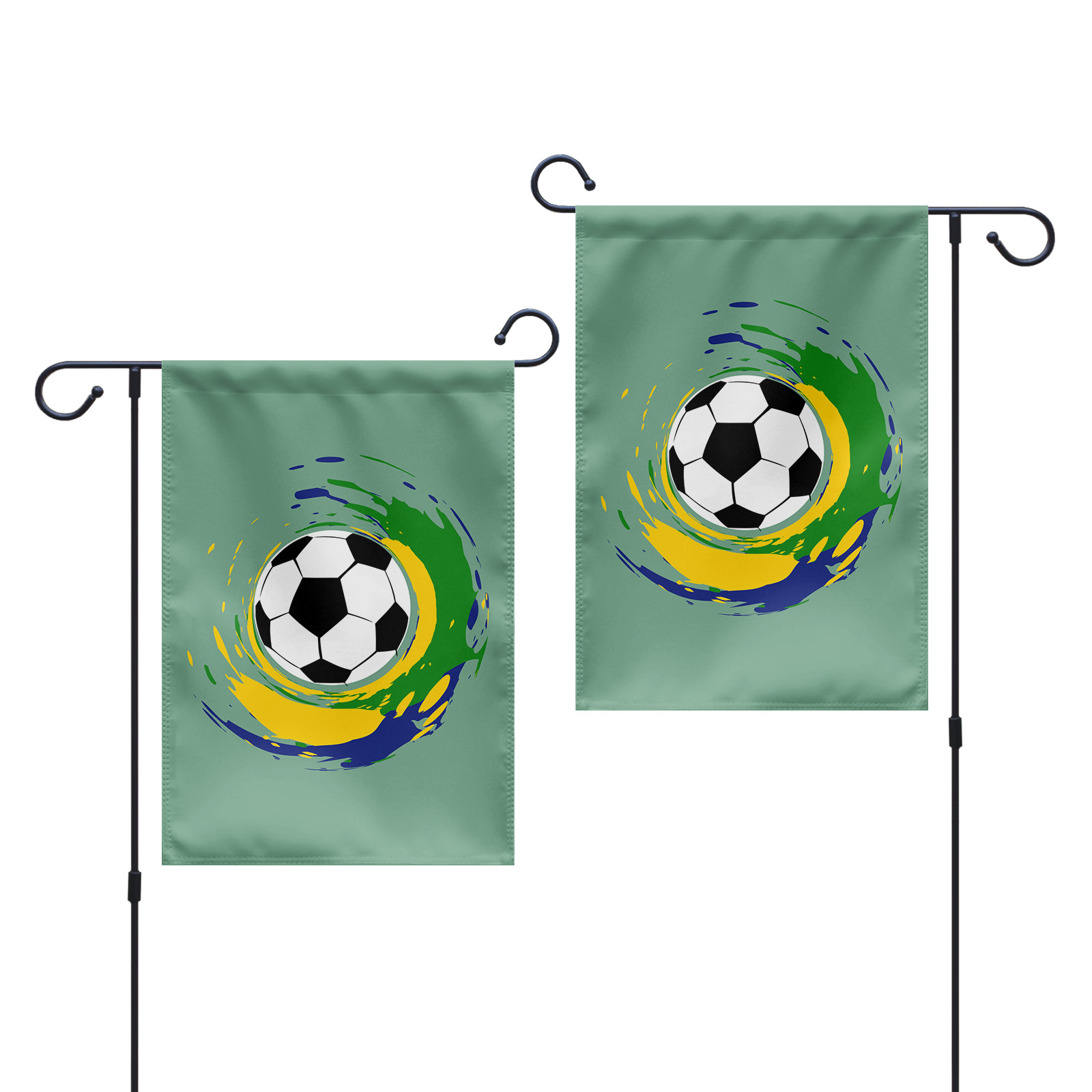 Vibrant Garden Flag – Large Outdoor Decorative Flag with Soccer Design ...