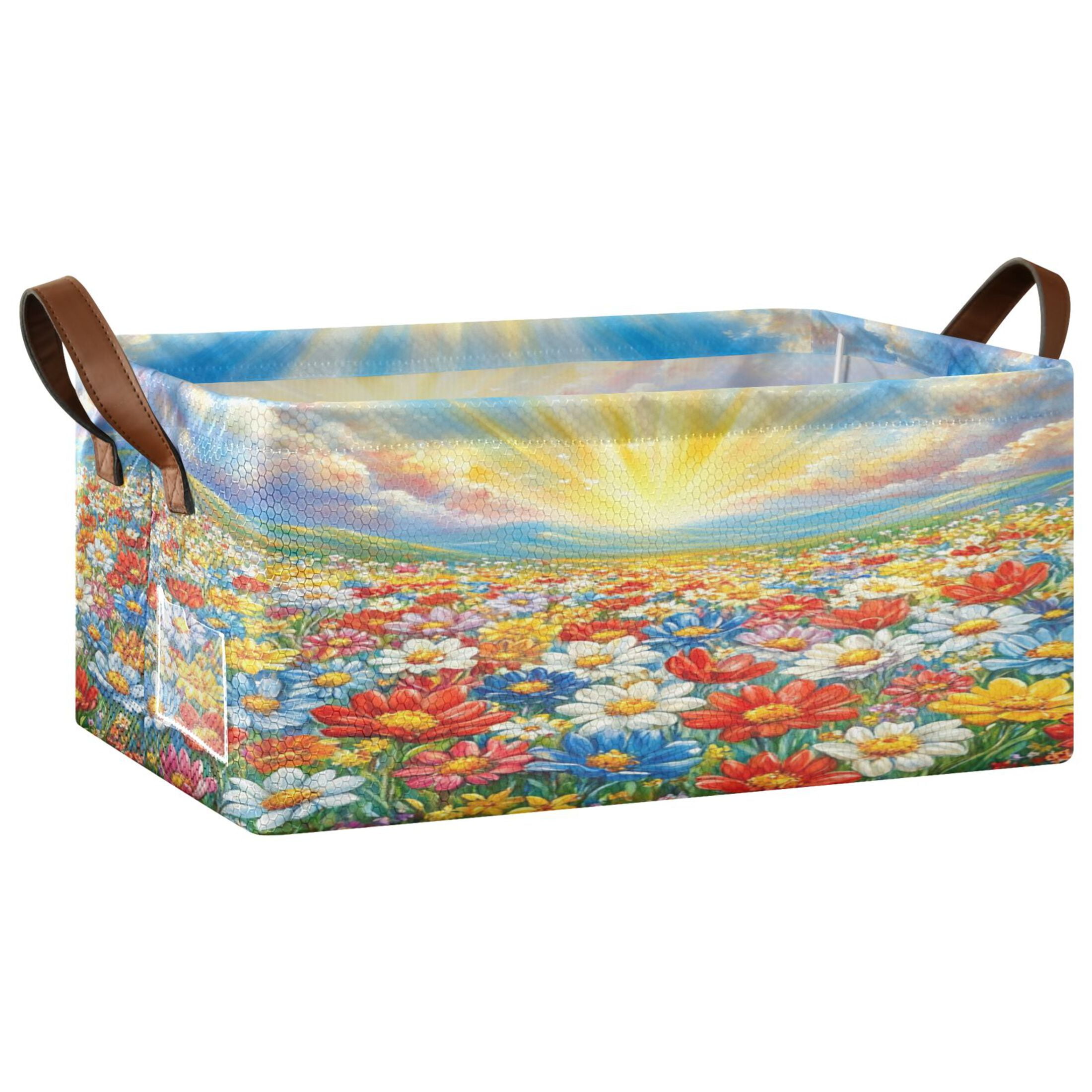 Vibrant Garden Open Home Storage Bins Foldable Metal Frame Shelf ...