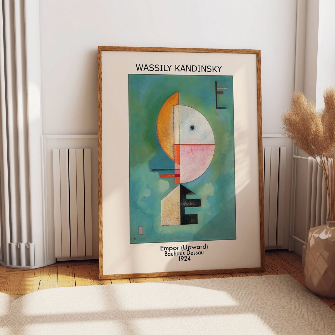 Vibrant Green Positive: Wassily Kandinsky Bauhaus Painting - Modern ...
