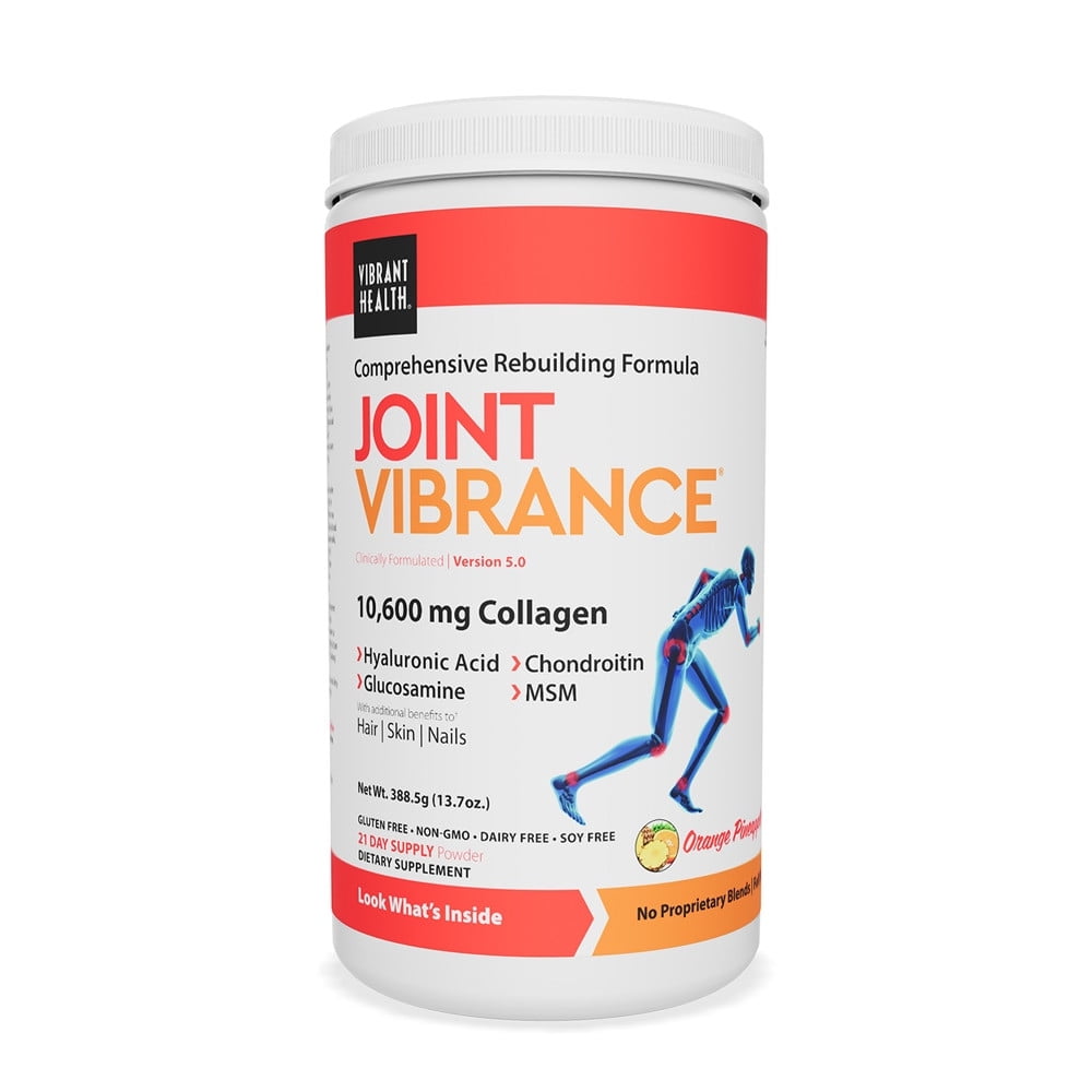 Vibrant Health Joint Vibrance Powder with Collagen & Chondroitin ...