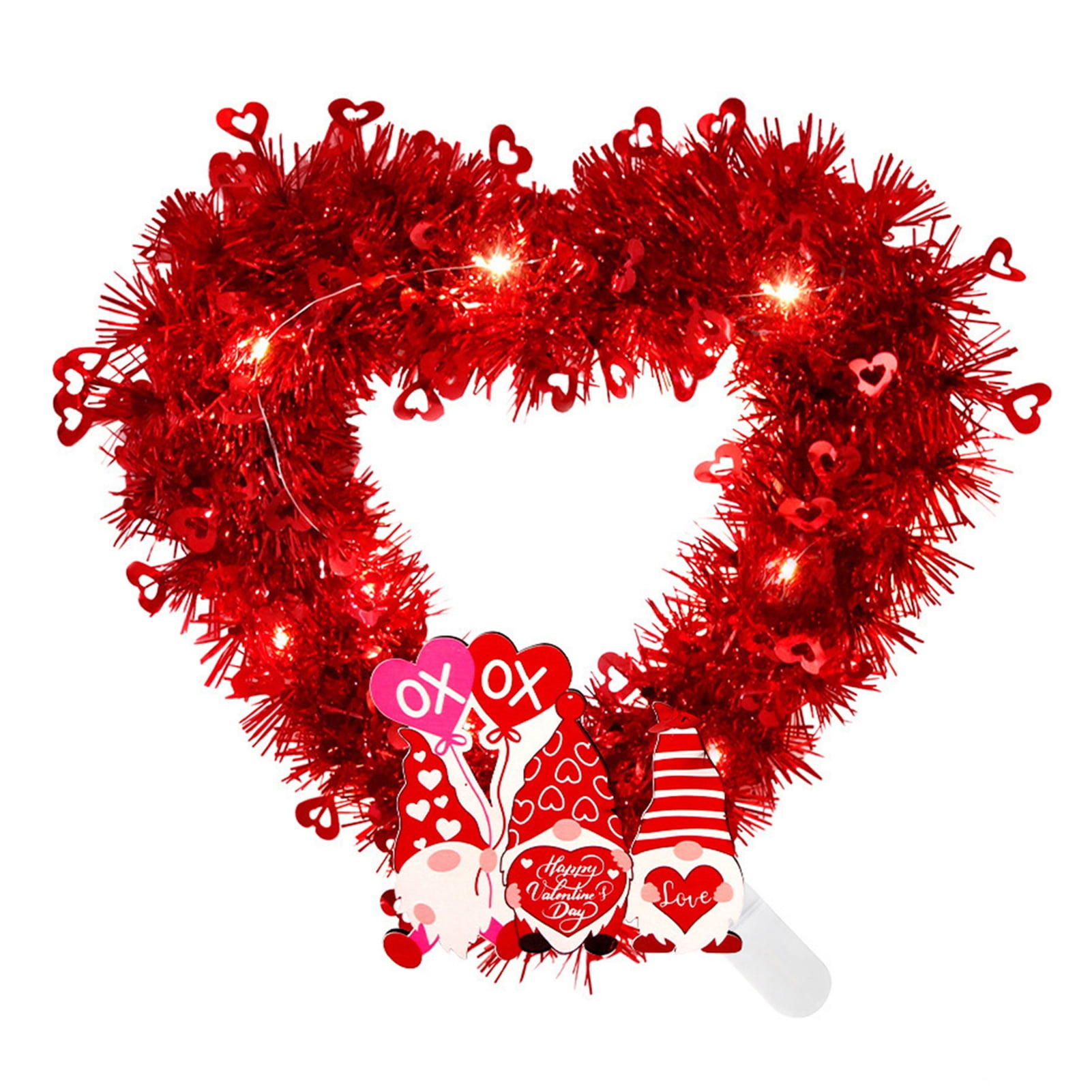 Vibrant Heart-Shaped Flower Wreath Hanging Decoration - Romantic Flower ...