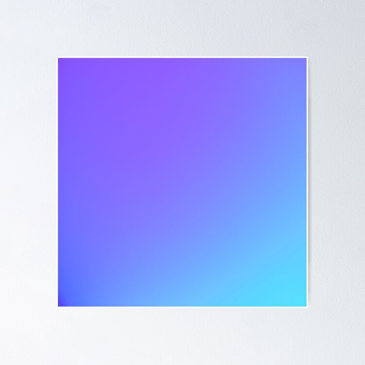 Vibrant Horizons - Mesmerizing Color Gradients UNFRAMED Poster, 18x24 ...