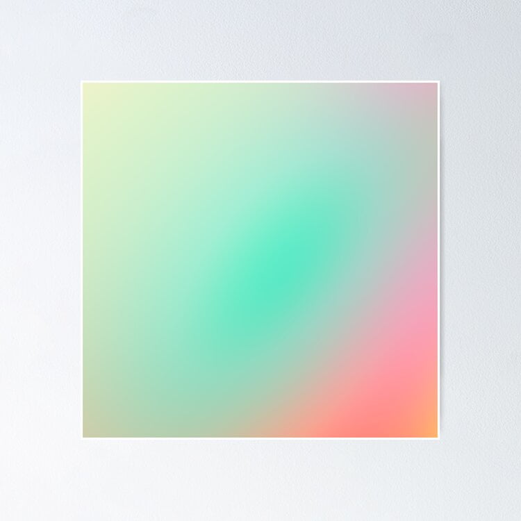 Vibrant Horizons - Mesmerizing Color Gradients UNFRAMED Poster, 24x36 ...