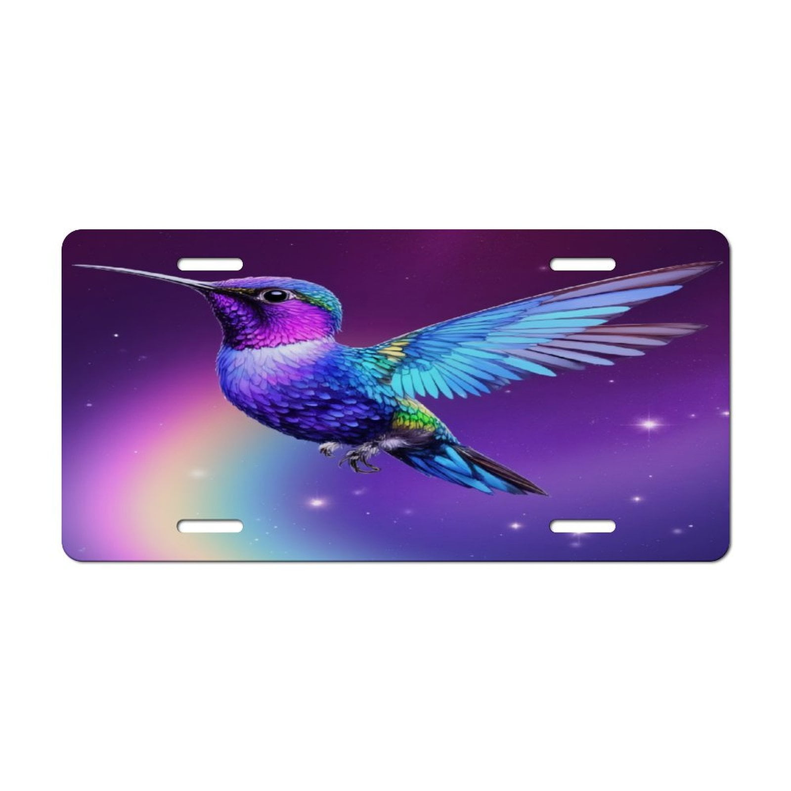 Vibrant Hummingbird in Space Car Decorative Front License Plate,Vanity ...