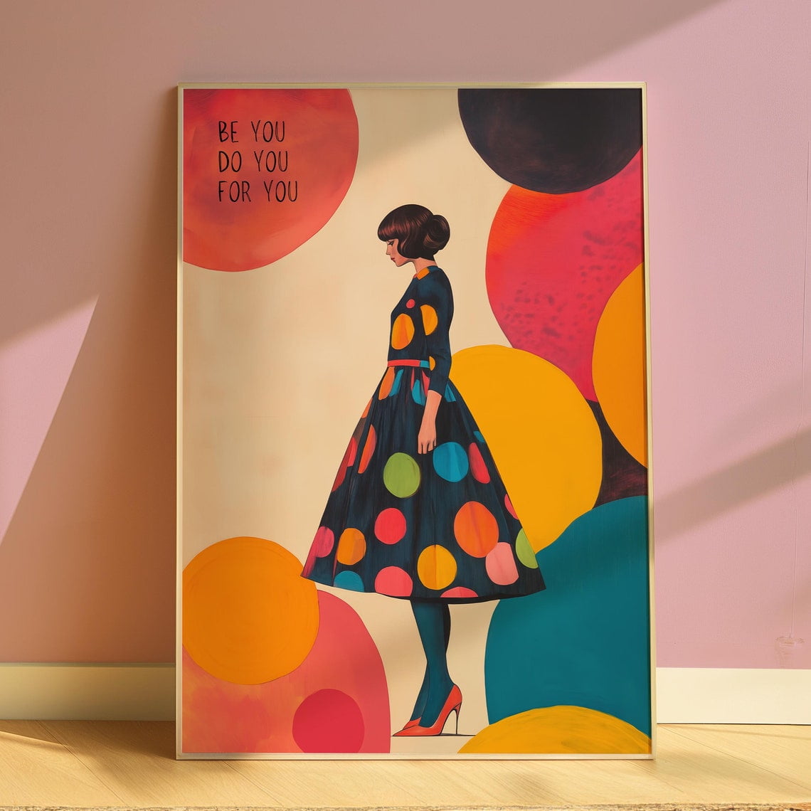 Vibrant Inspirational Wall Art Colorful Poster Woman Empowerment Art ...