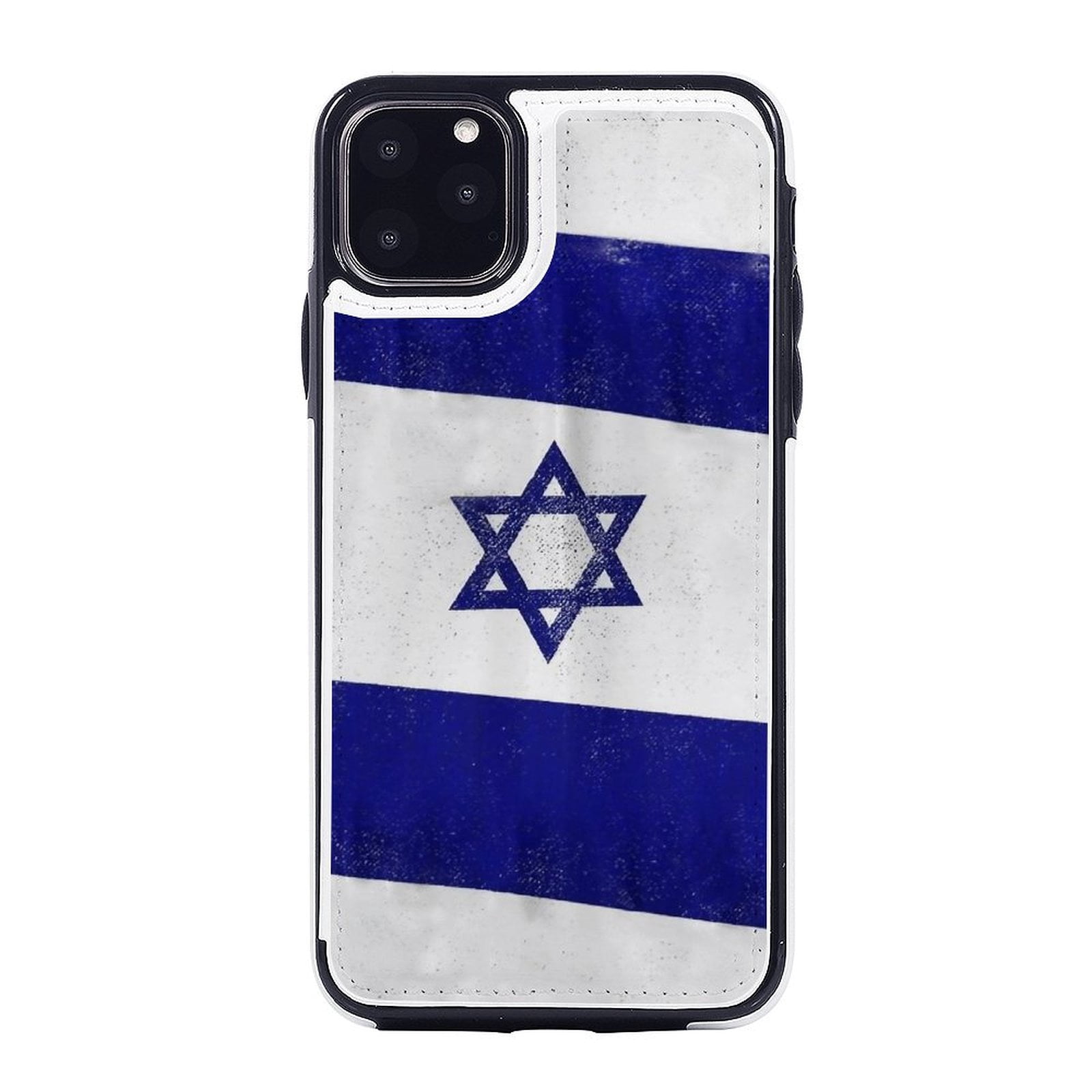 Vibrant Israel Flag Image with Bold Blue Leather Wallet Case for iPhone ...