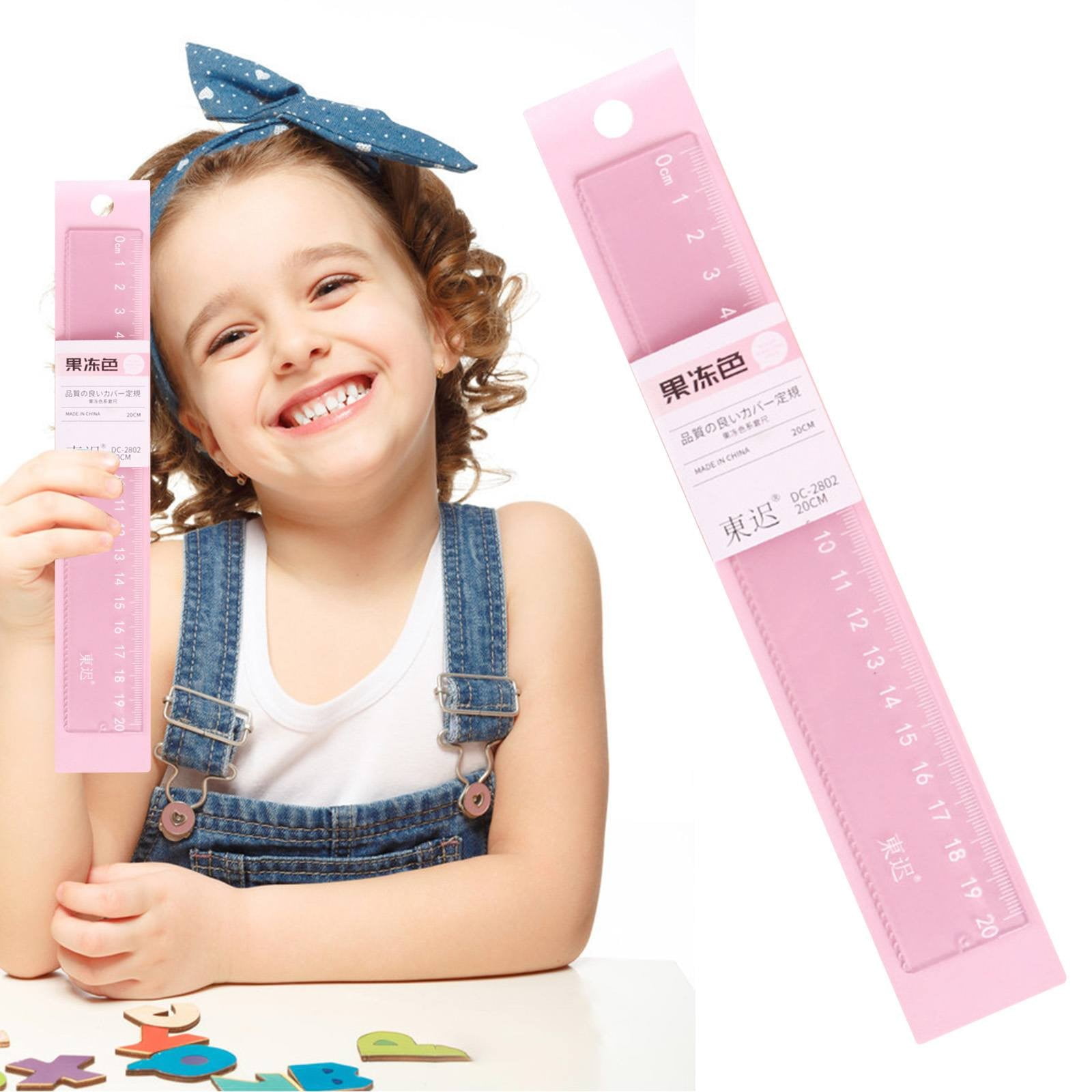 Vibrant Jelly Colored Rulers 8 Inch for User - Plastic Ruler with ...
