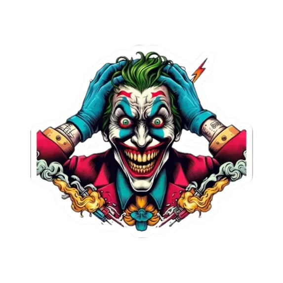 Vibrant Joker Stickers, Cool Artwork For Laptops, Walls, Gifts, Phone ...