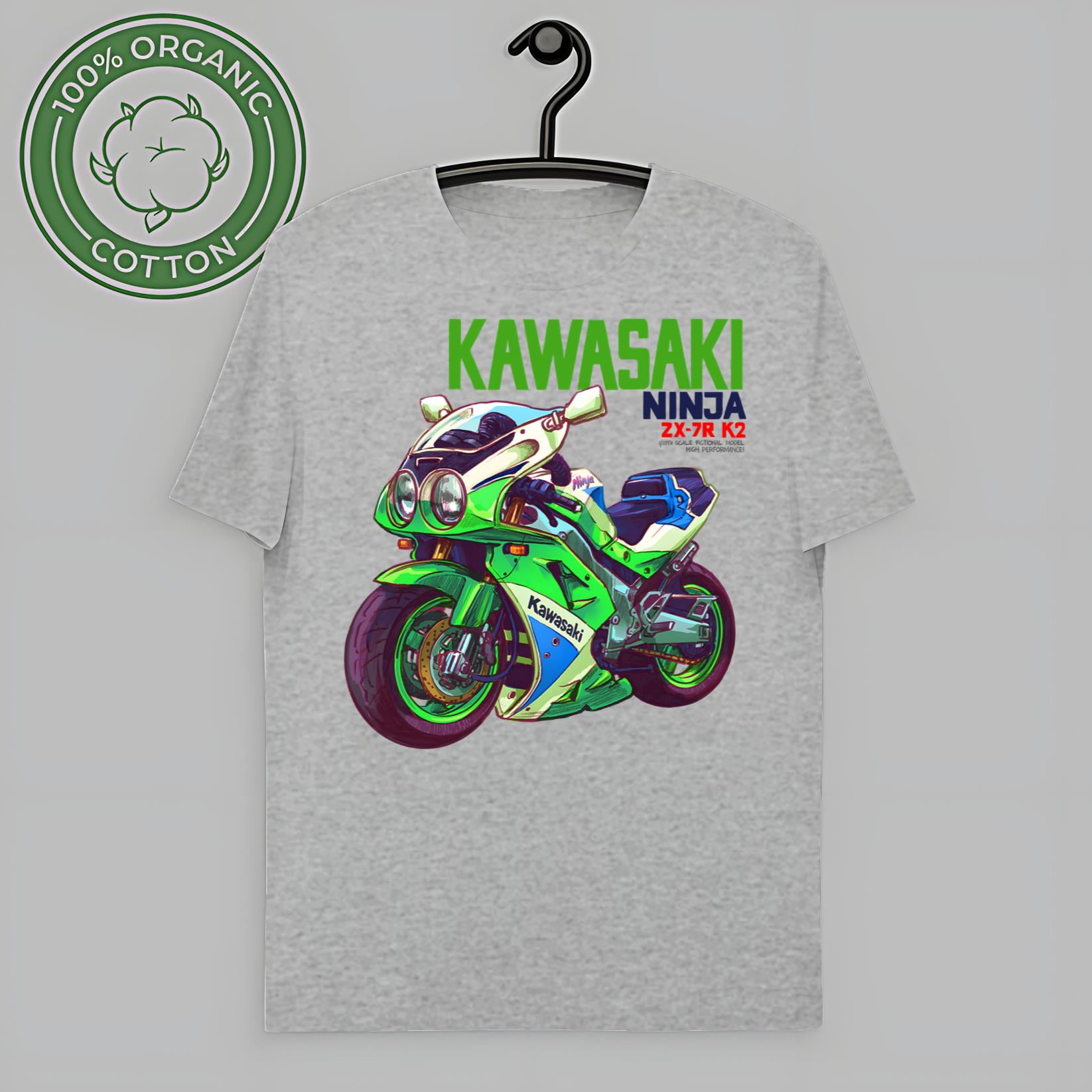Vibrant Kawasaki Ninja ZX-7R K2 T-Shirt - Bold Comic Style Motorcycle Art Wear-TH56317 - Walmart.com