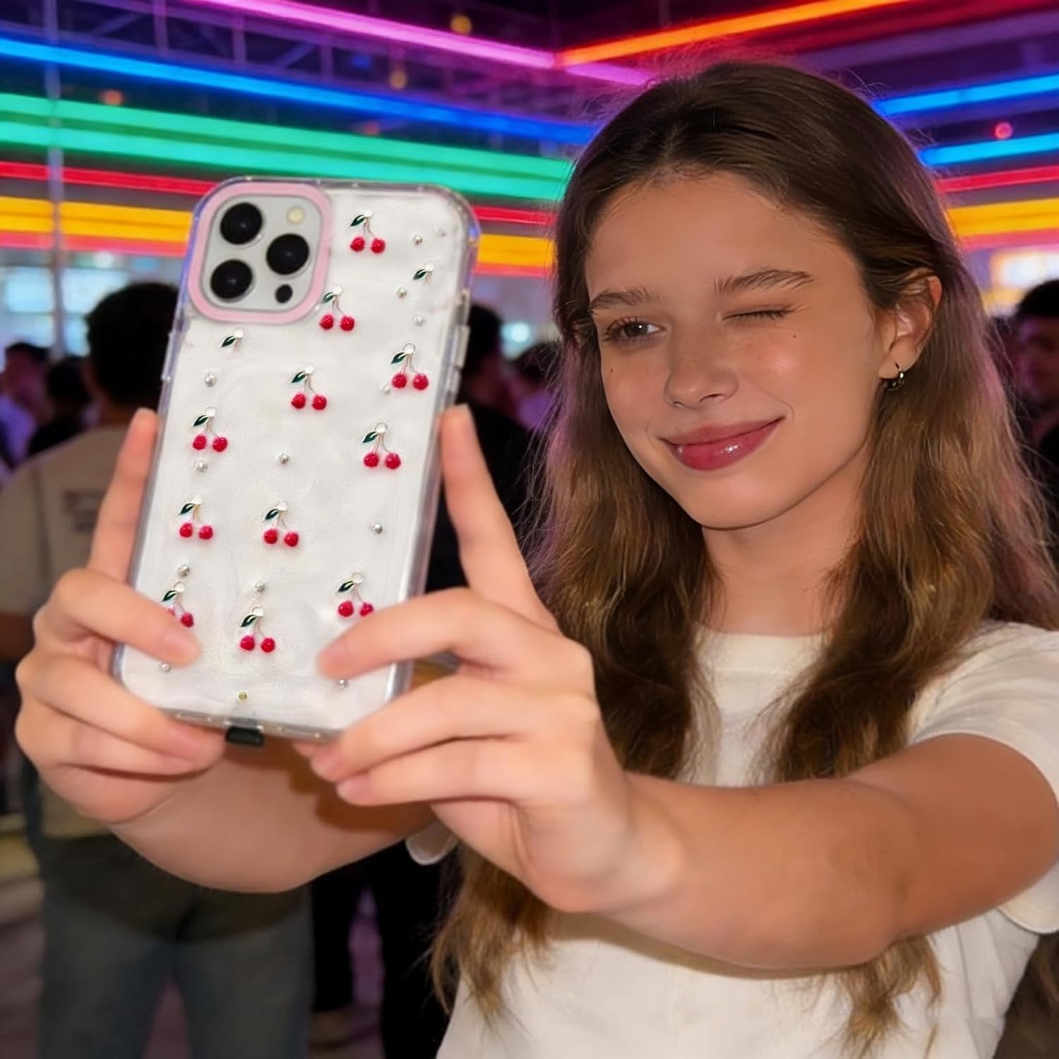 Vibrant LED Bowknot Phone Case, Built-in Light Up Phone Cases, Multiple ...