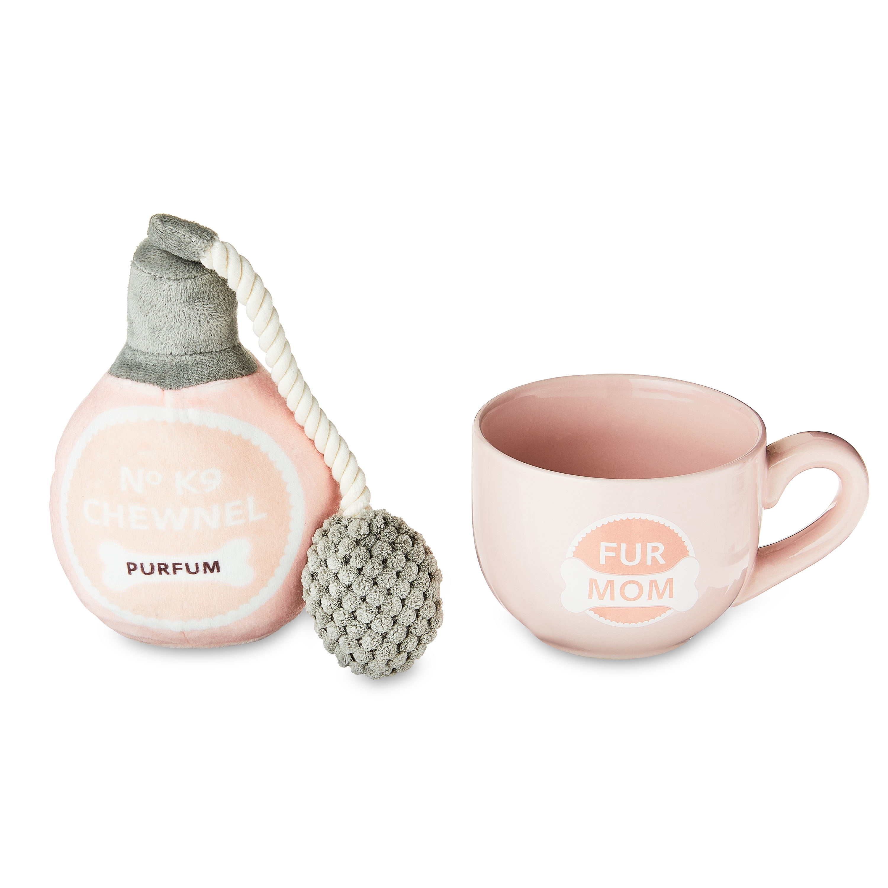 Vibrant Life 2-Piece Pink Mug and Perfume Bottle Dog Toy Gift Set ...