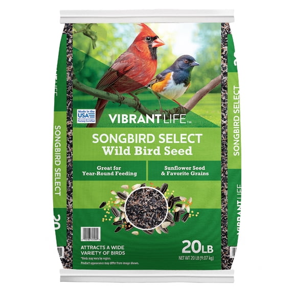 Vibrant Life Songbird Select Wild Bird Seed, 20 lb Bag - Walmart.com