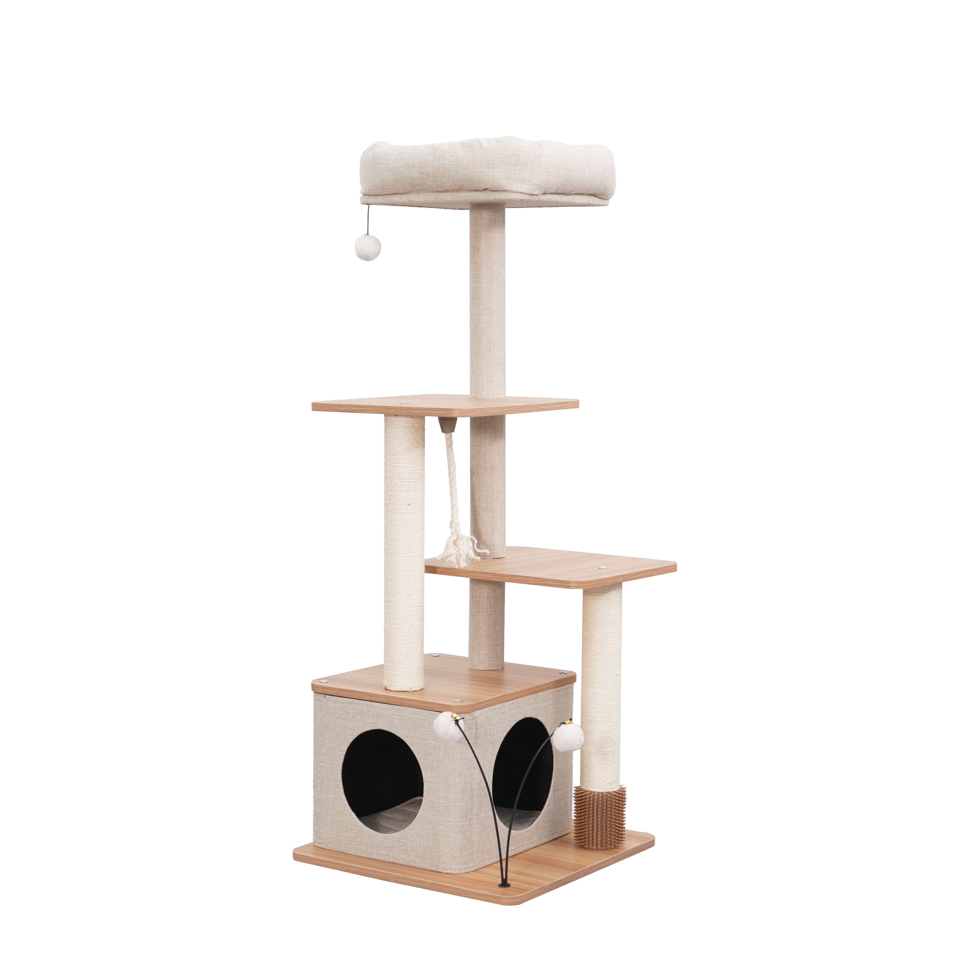 Vibrant Life 5-Level 50" Multi-Functional Cat Tree with Condo Perch ...