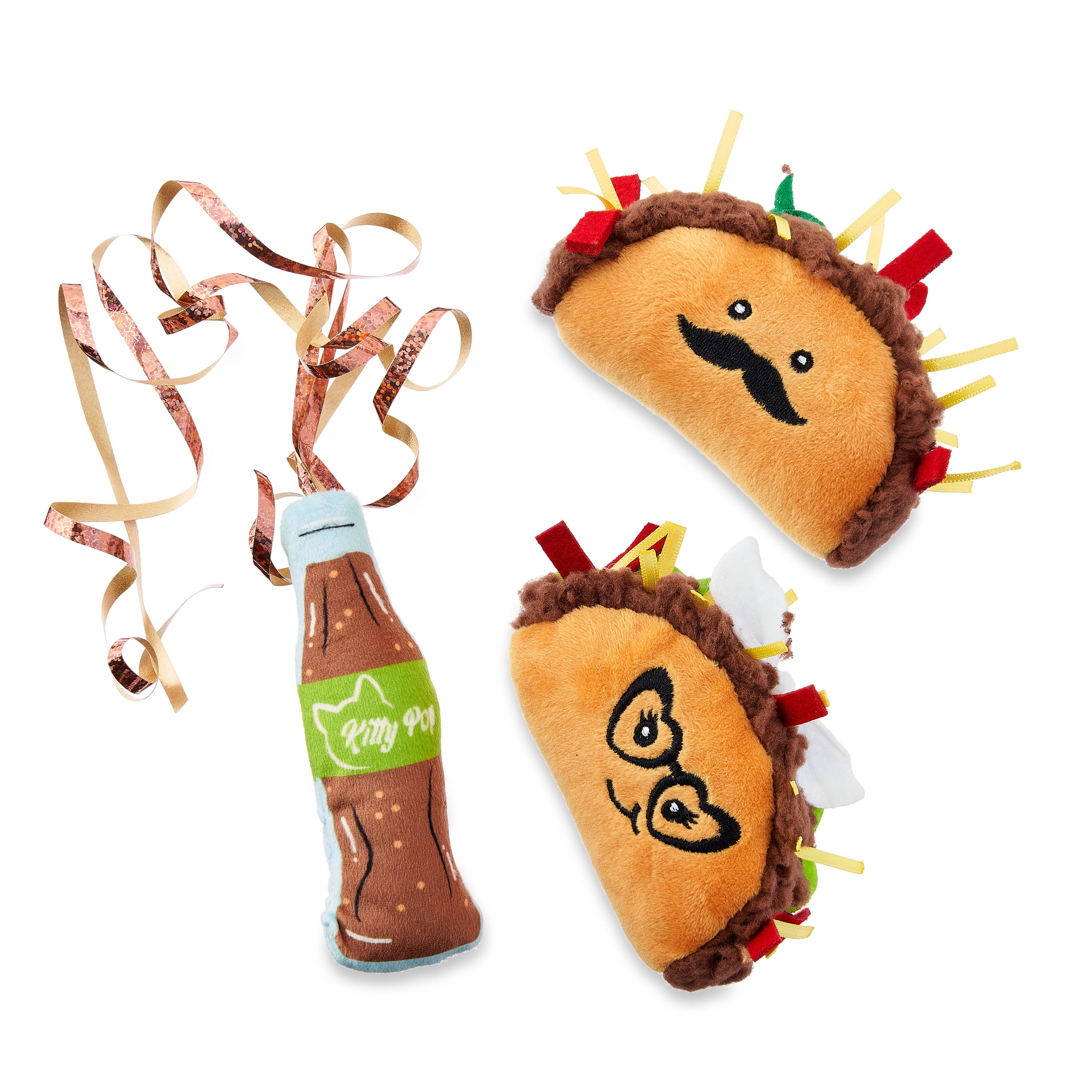 Vibrant Life Cat Toy - Kitty-Cola & Taco Combo Pack with Catnip ...