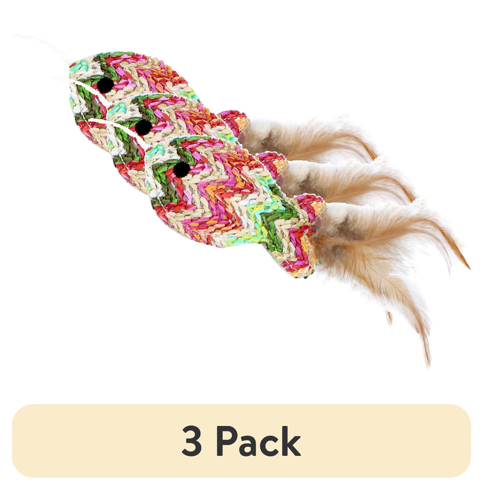 (3 pack) Vibrant Life Cat Wand with Fish Toy, 18" Length, Fosters ...