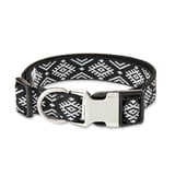Vibrant Life Tribal Diamond Fashion Dog Collar, Black and White Tribal ...