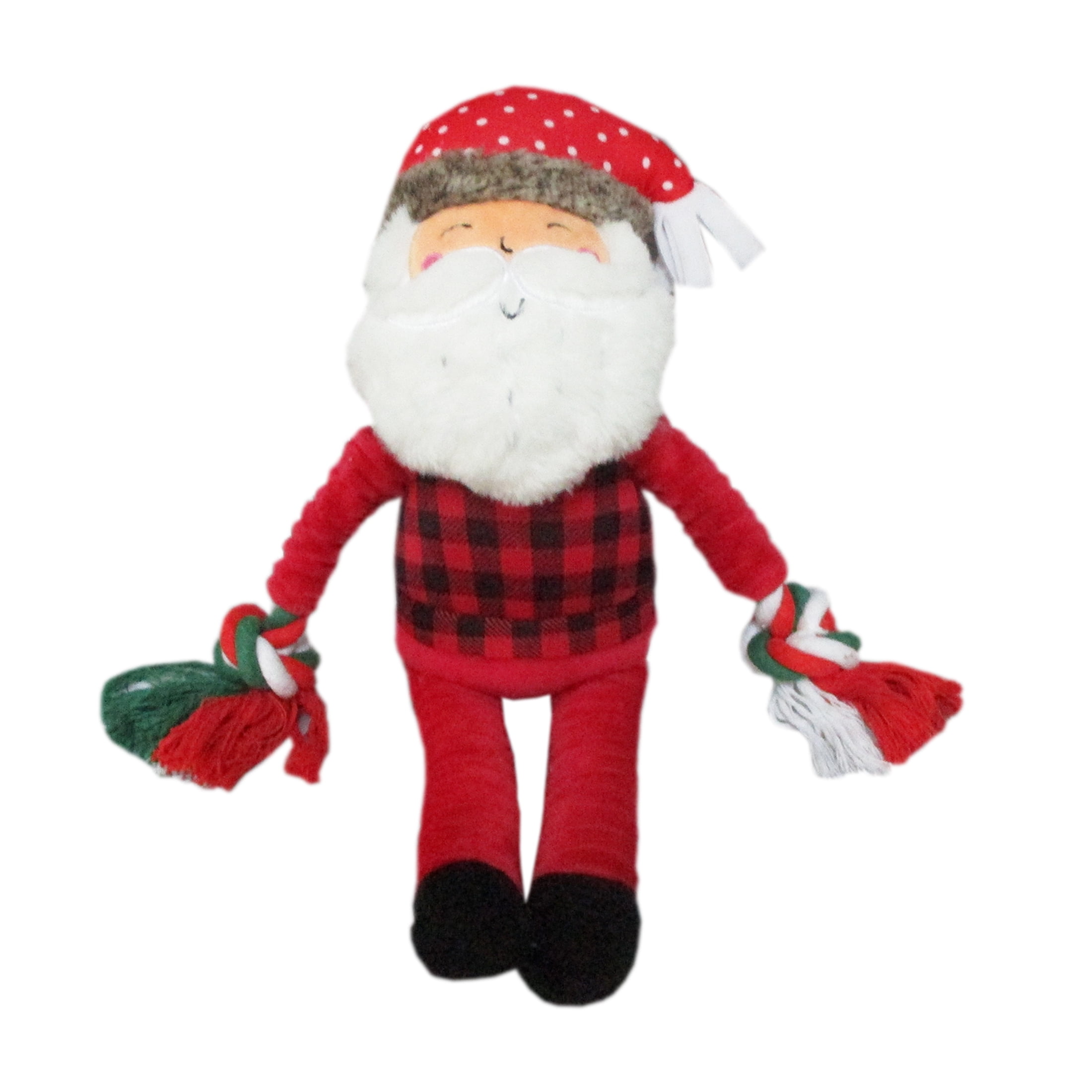 Vibrant Life Dog Toys Santa Rope Plush, Brown, Medium Pet Toy - Walmart.com
