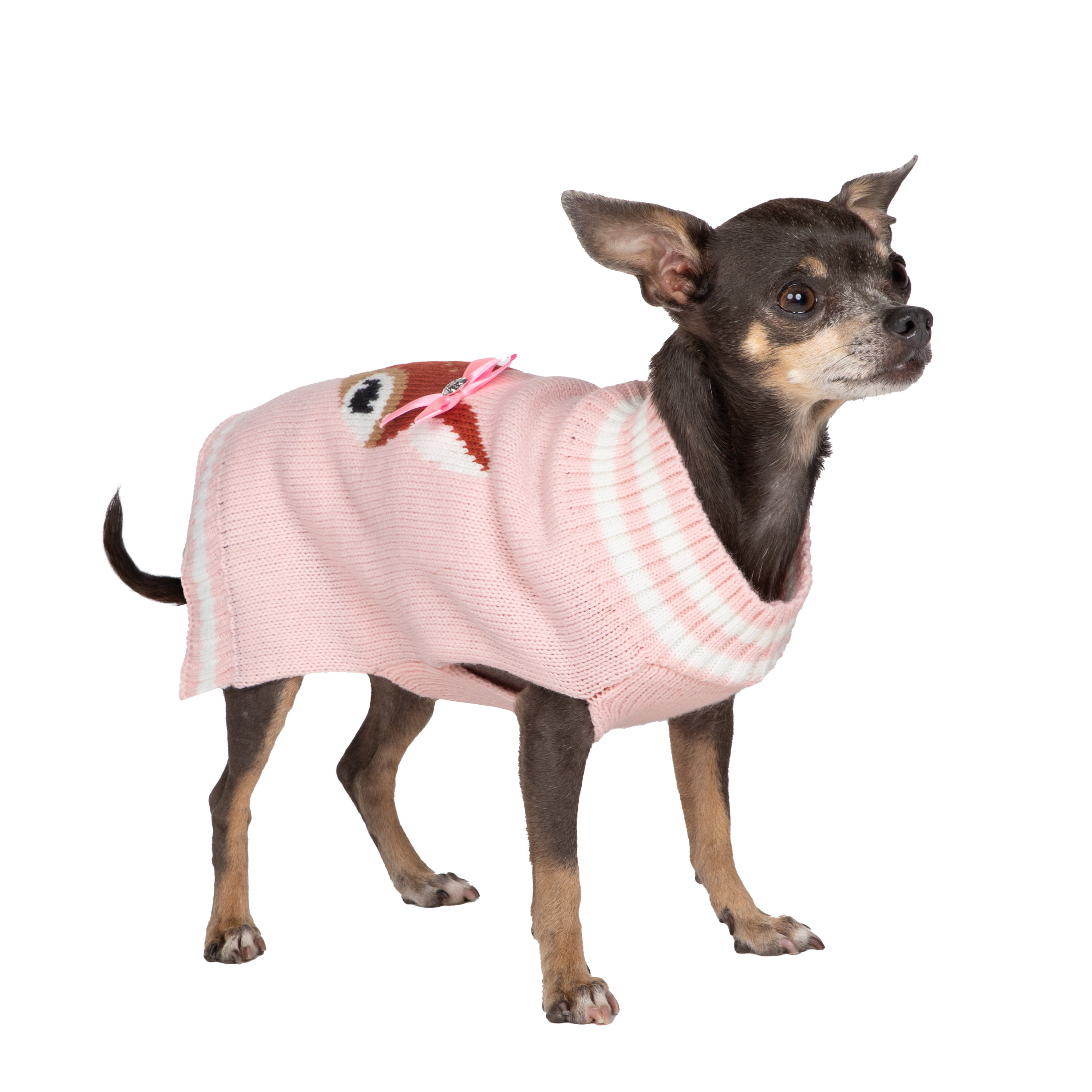 Vibrant Life, Dog and Cat Clothes, Fawn Pet Sweater, Pink, XS - Walmart.com