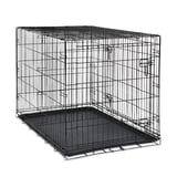 Vibrant Life 2-Door Foldable 42" Metal Dog Training Crate with Divider ...