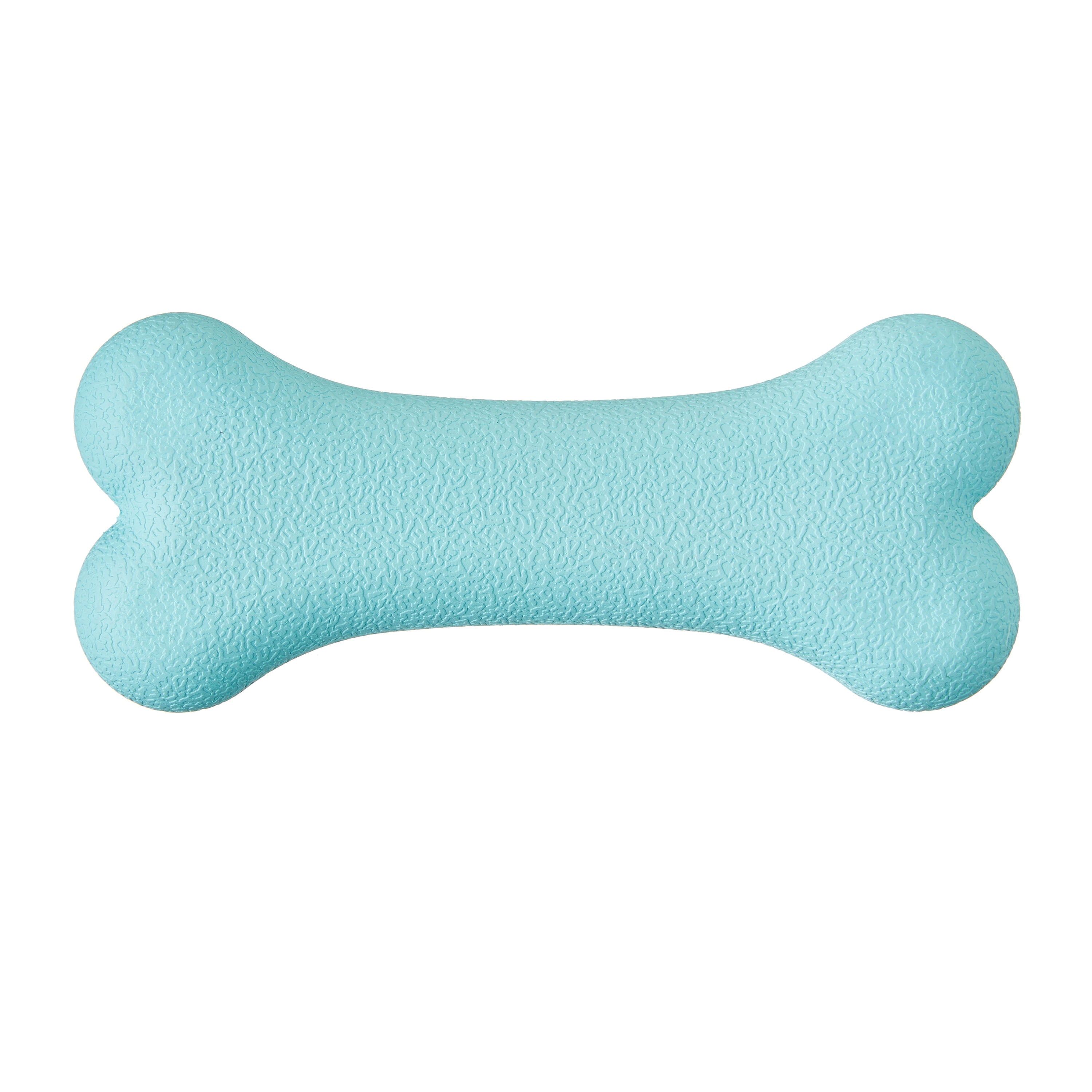 Vibrant Life Durable Rubber Dog Bone with Squeaker Blue Medium Chew ...