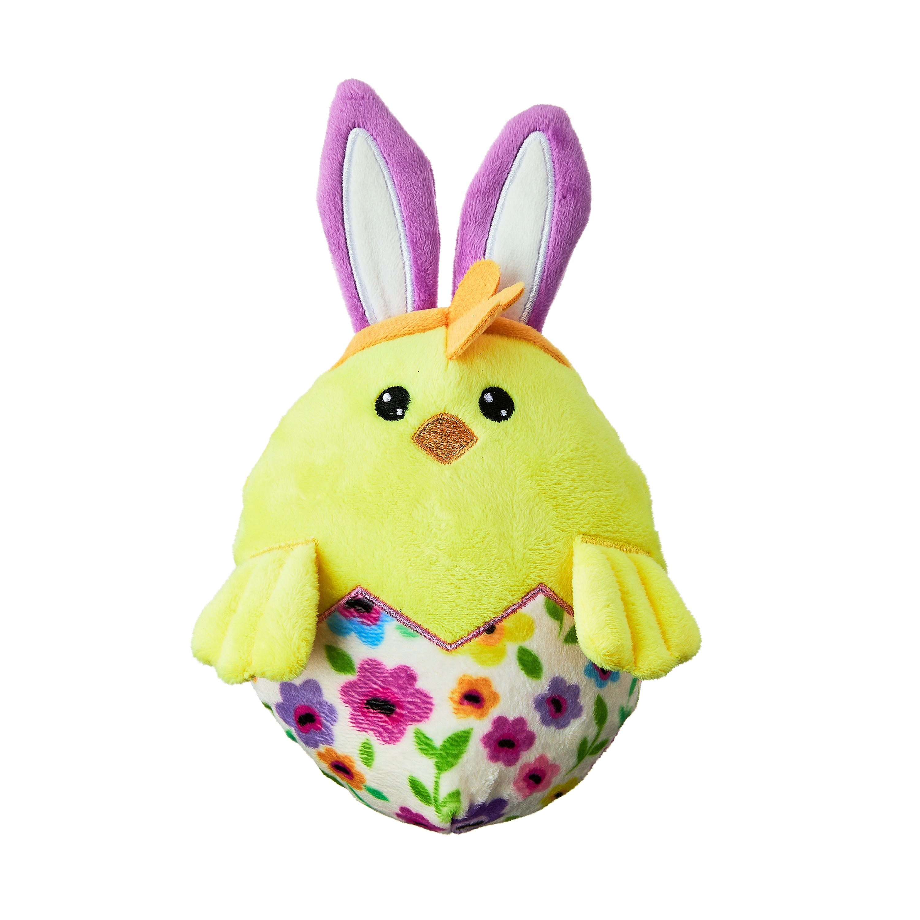 Vibrant Life Easter Chick Bunny Dog Toy with Squeaker, Chew Level 2 ...