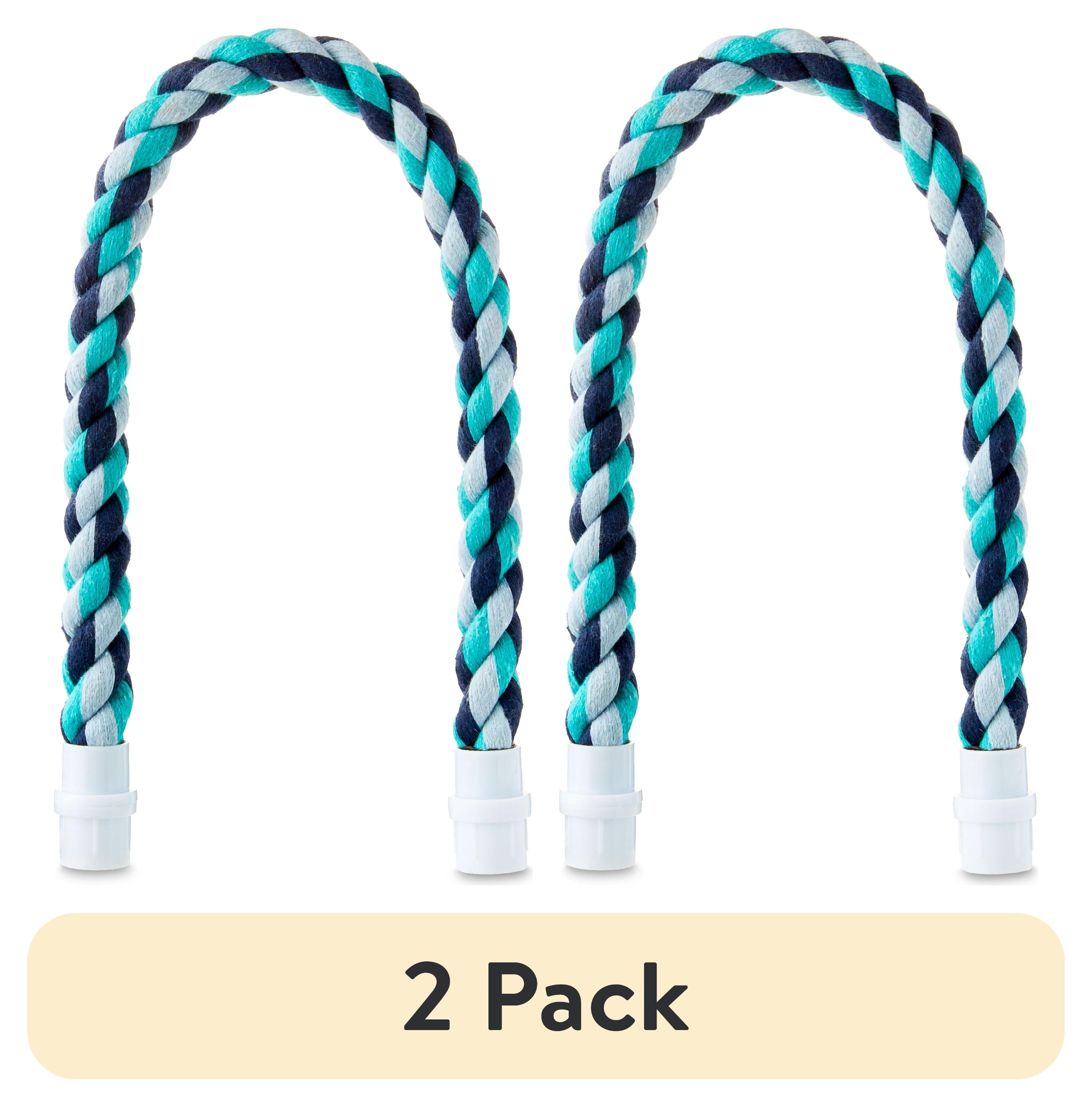 (2 pack) Vibrant Life Flexible Multi-Color Bird Rope Perch 21" Long ...