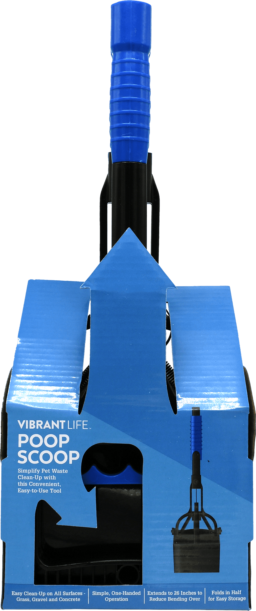 Vibrant Life Poop Scoop, Extendable 26 Inches, One-Hand Operation ...